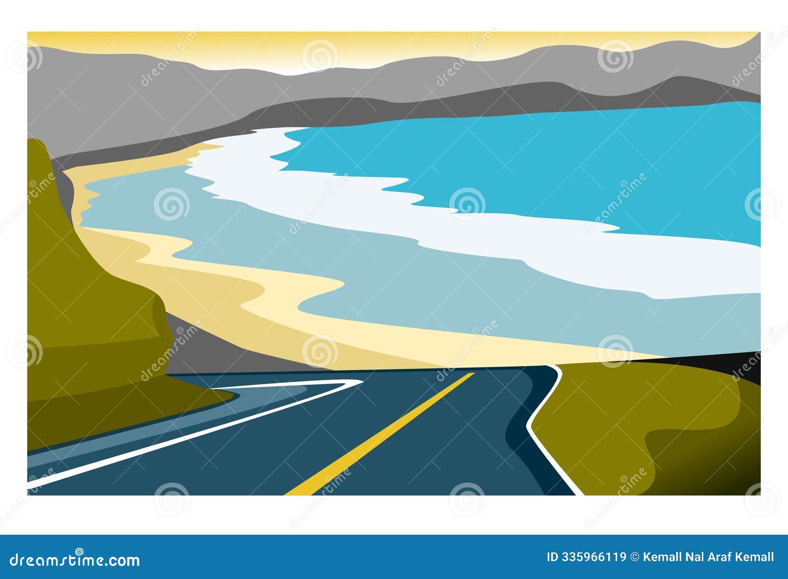 Street View Vector Illustration Stock Illustration - Illustration of ...