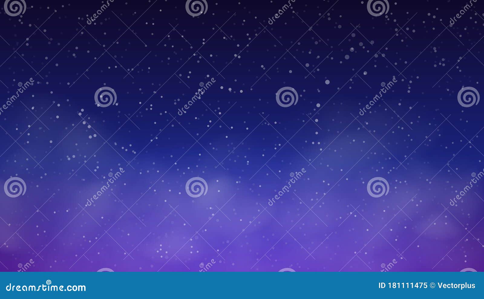 Vector Background of an Infinite Space with Stars, Galaxies, Nebulae ...