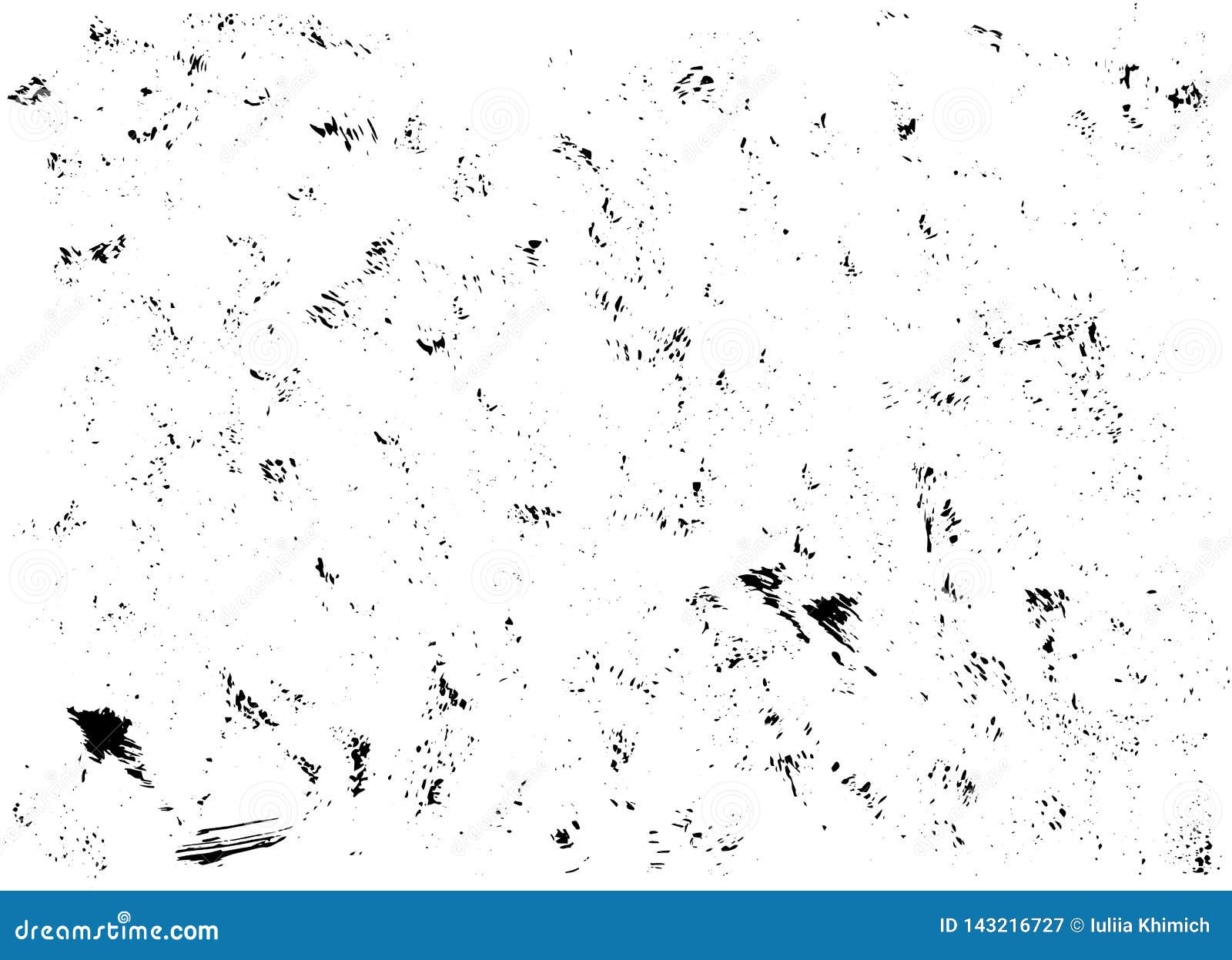 Vector Background, Ink Stains and Marks on Paper. Abstract Hand Drawn ...