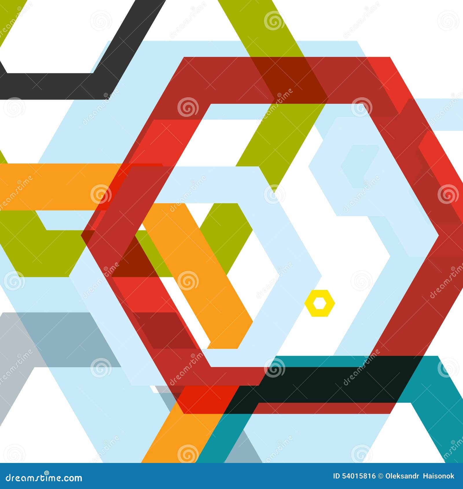 Vector Background of Large Colored Hexagons Eps Stock Vector ...
