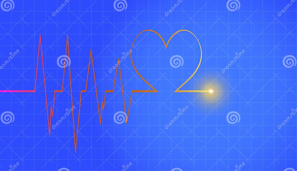 Vector Background with Life Line. Stock Vector - Illustration of life ...