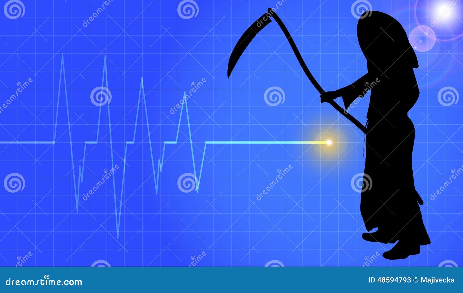 Vector Background with Life Line. Stock Vector - Illustration of ...