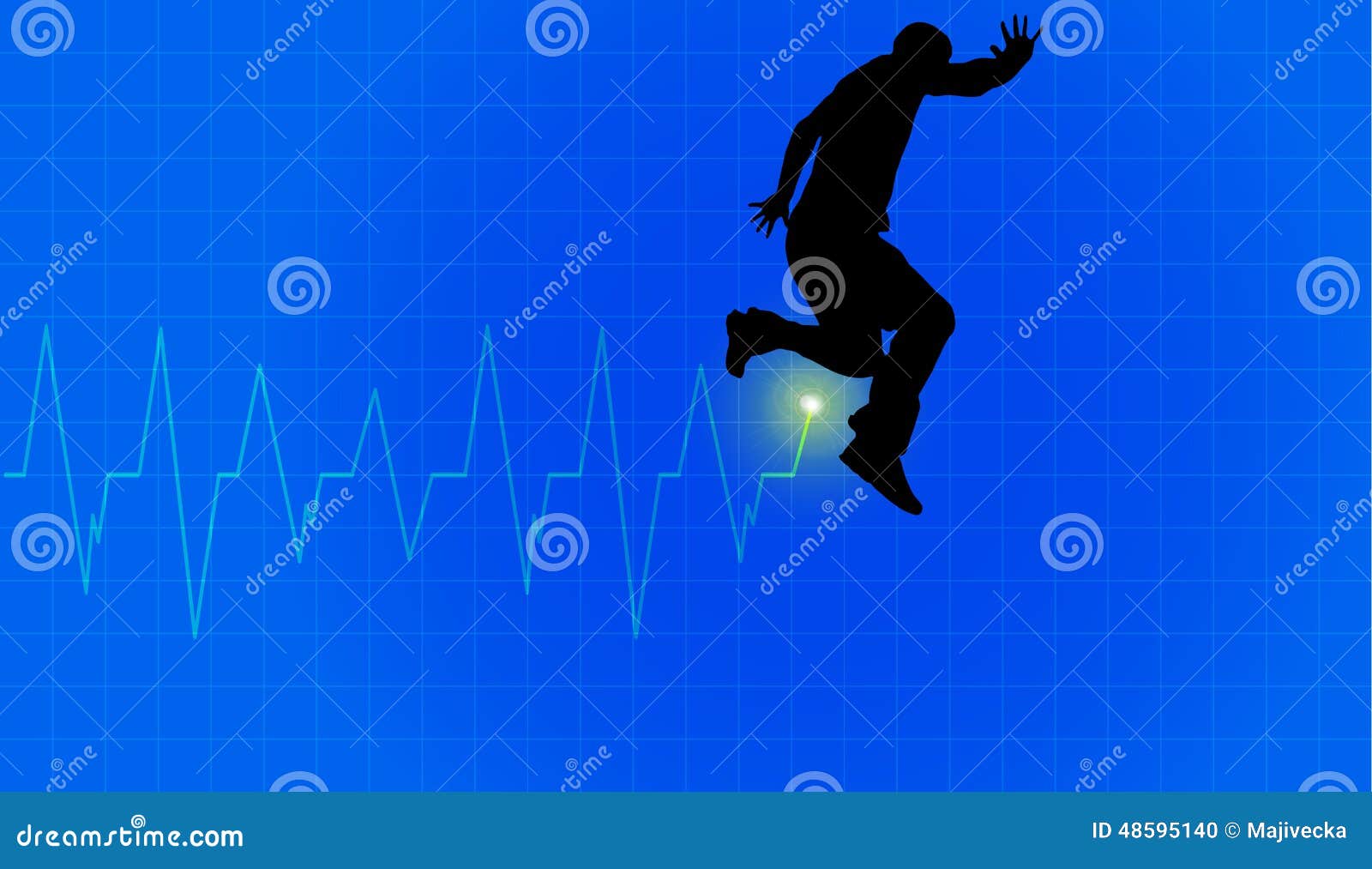 Vector Background with Life Line. Stock Vector - Illustration of ...