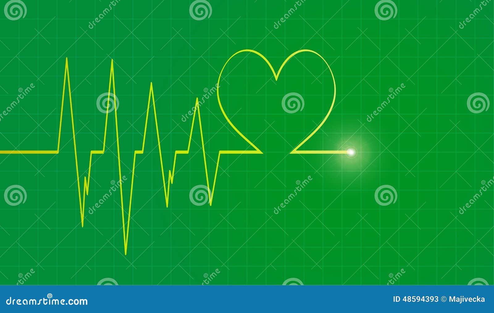 Vector Background with Life Line. Stock Vector - Illustration of test ...