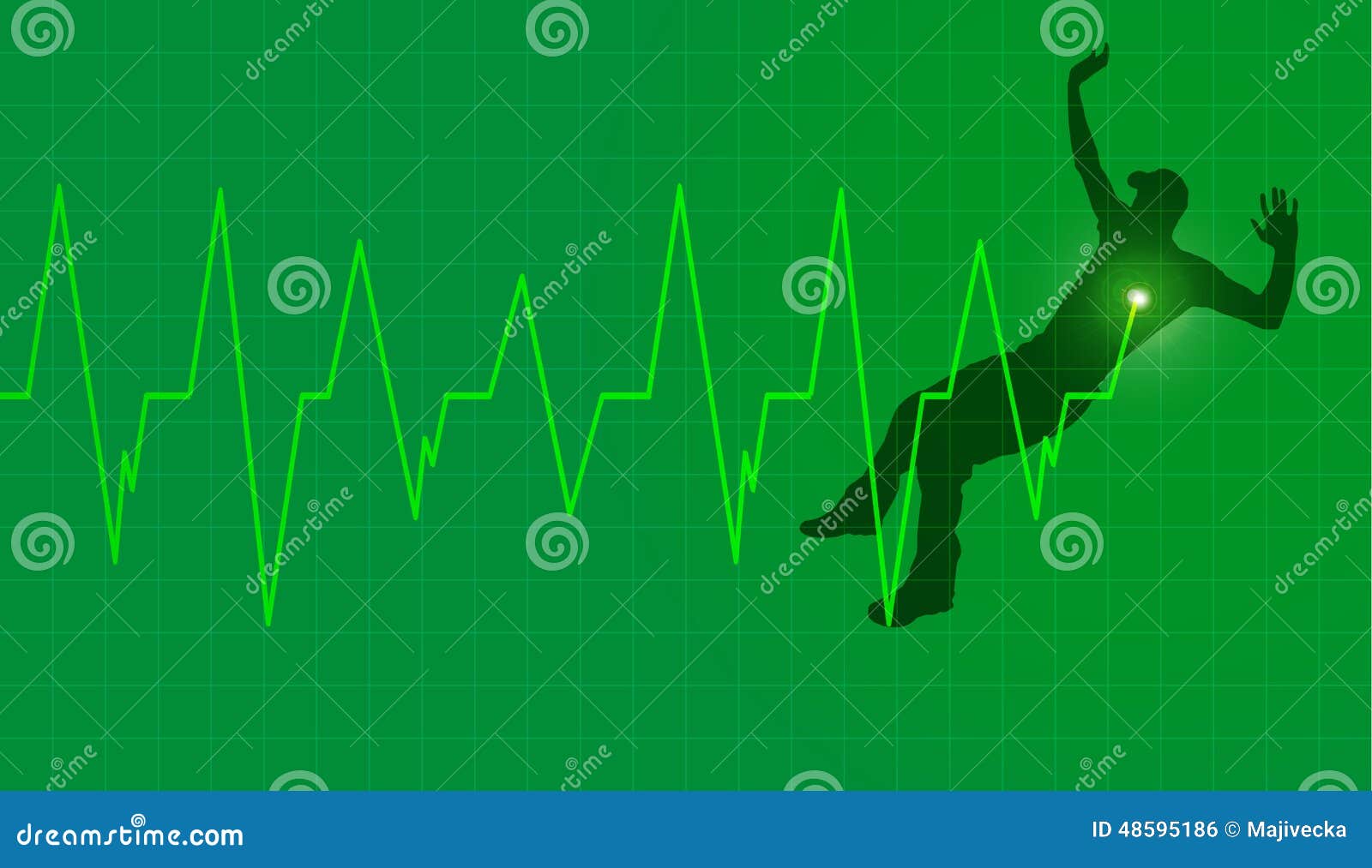 Vector Background with Life Line. Stock Vector - Illustration of ...