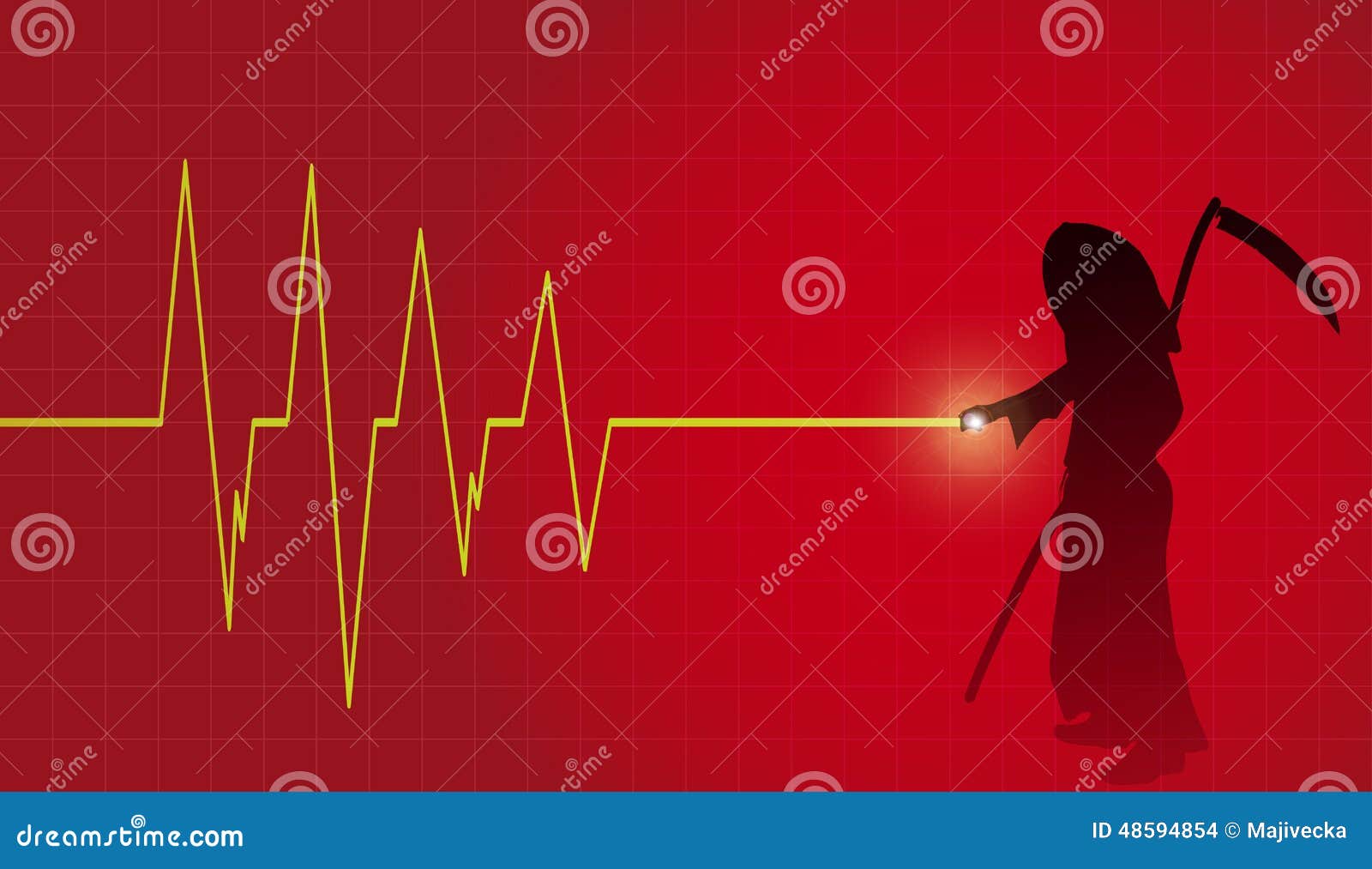 Vector Background with Life Line. Stock Vector - Illustration of ...