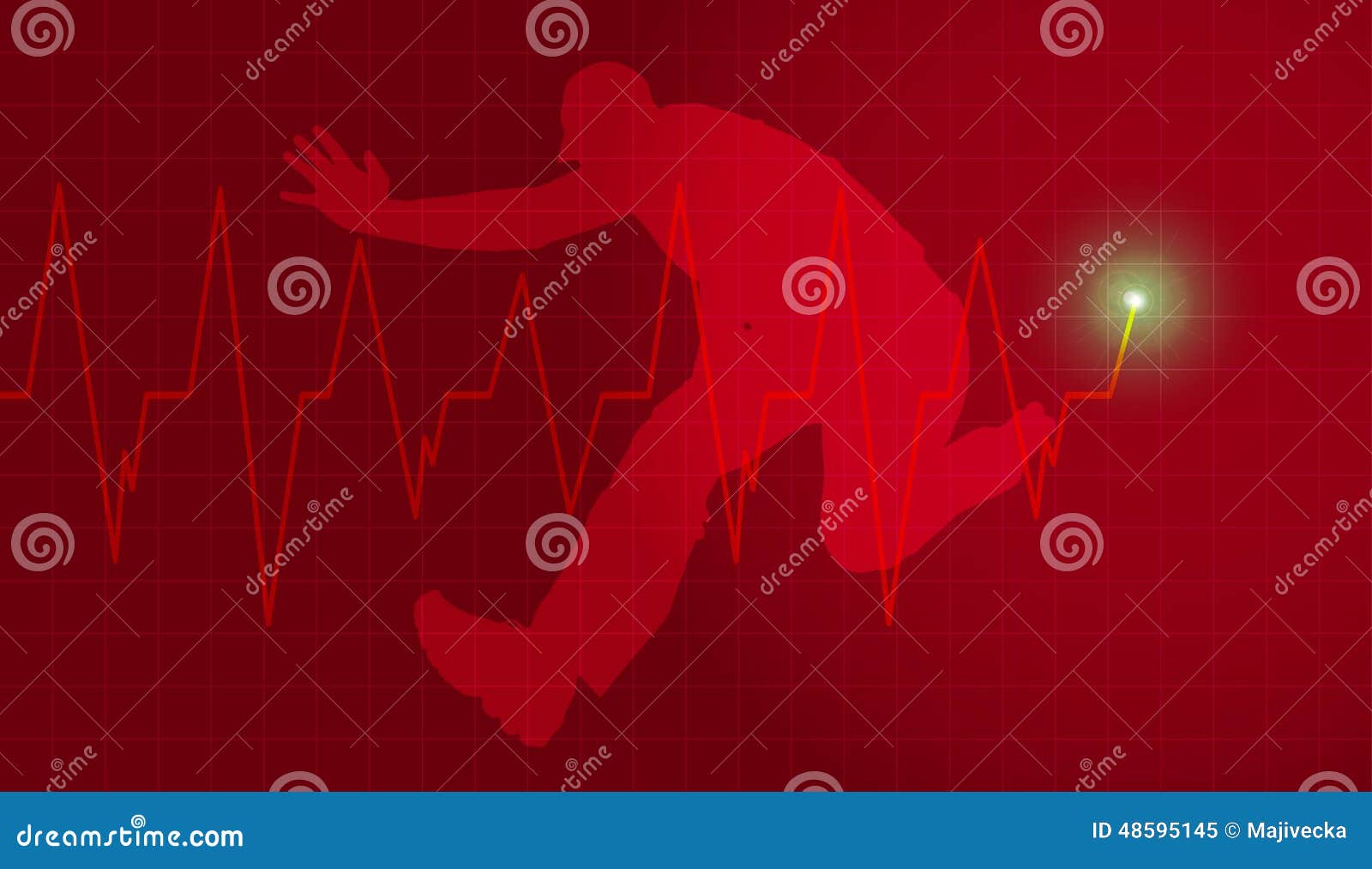 Vector Background with Life Line. Stock Vector - Illustration of ...