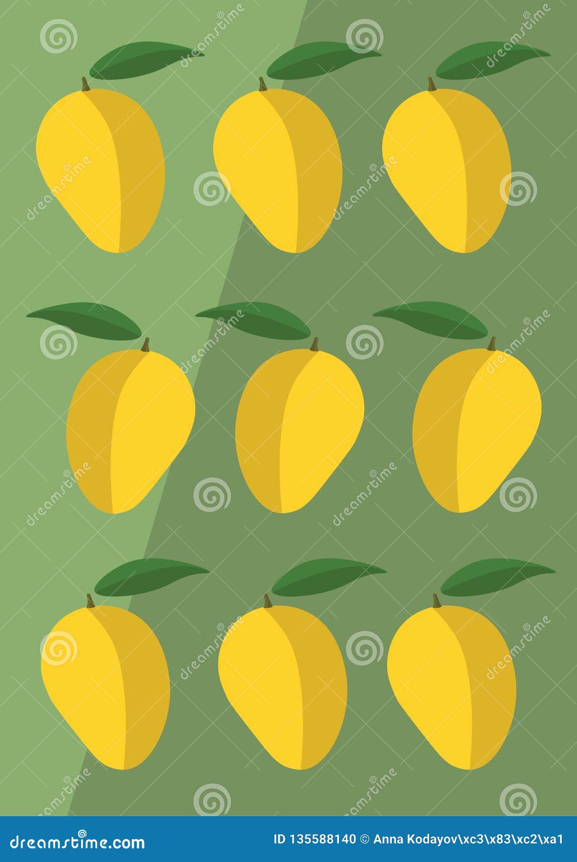 Vector Background Mango stock illustration. Illustration of mangoes ...