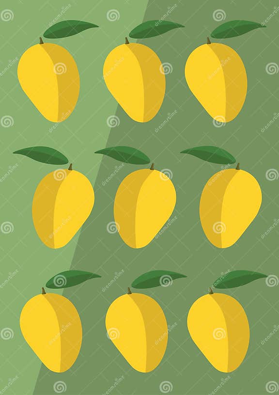 Vector Background Mango stock illustration. Illustration of mangoes ...