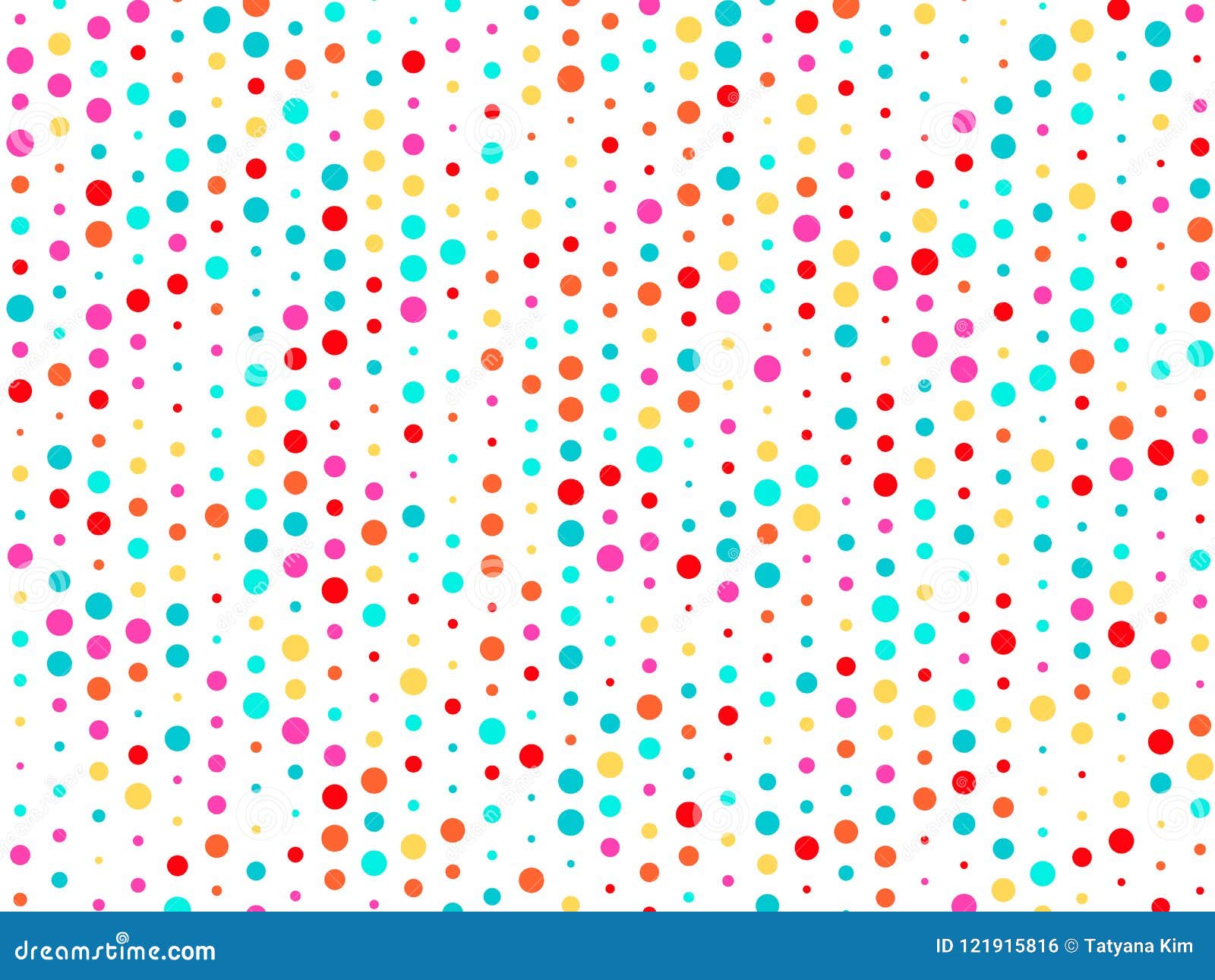 Vector Background of Many Colored Circles of Random Size and Random ...