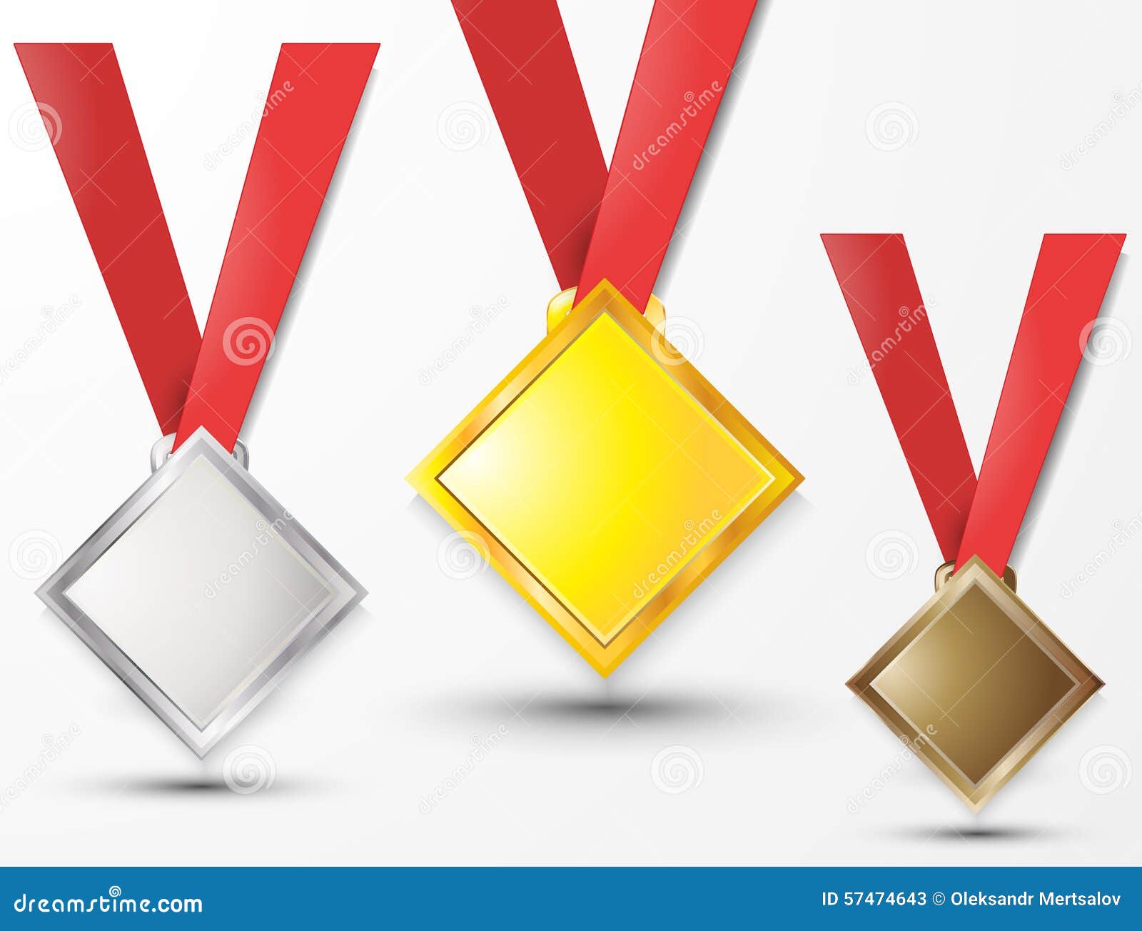 Vector Background Medal Set Abstract Stock Vector - Illustration of ...