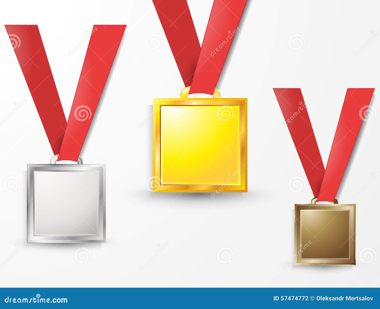 Vector Background Medal Set Abstract Stock Vector - Illustration of ...