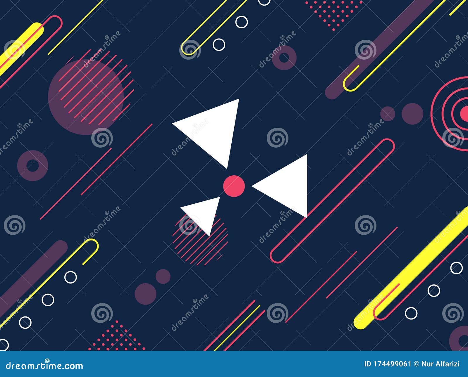 Vector Background, Minimal Geometric and Dynamic Shapes. Simple and ...
