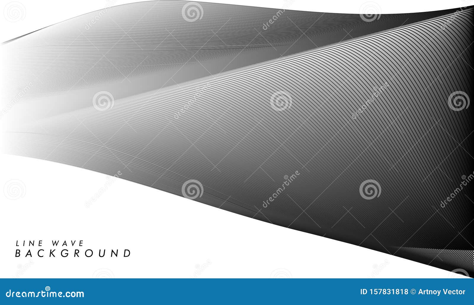 Vector Modern Abstract Line Wave Background in Eps 10 Stock Vector ...
