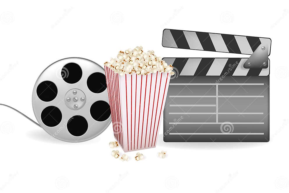 Vector of Background of Movie Related Stock Vector - Illustration of ...