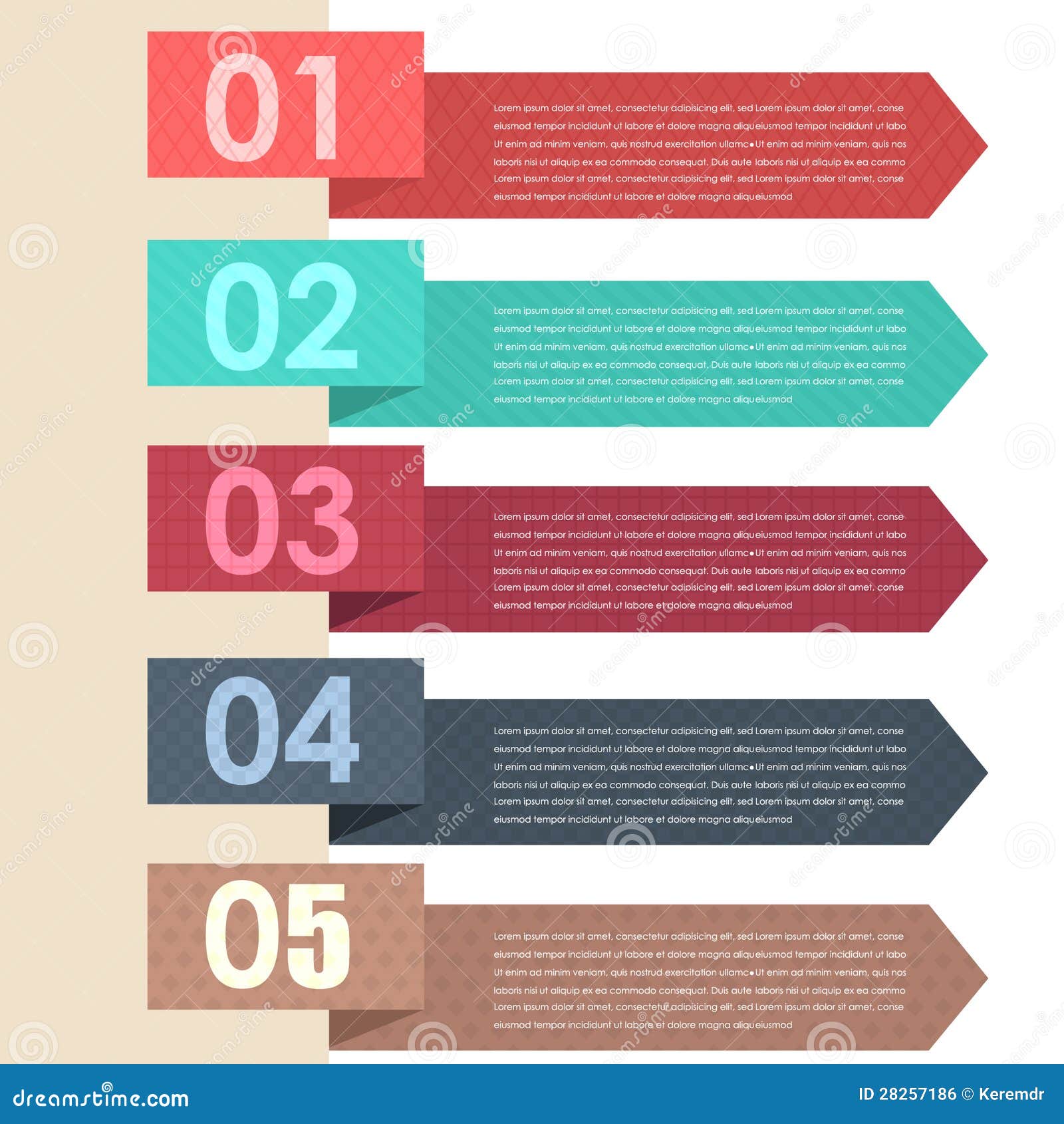 Vector Background Number Options Banner & Card Stock Vector ...