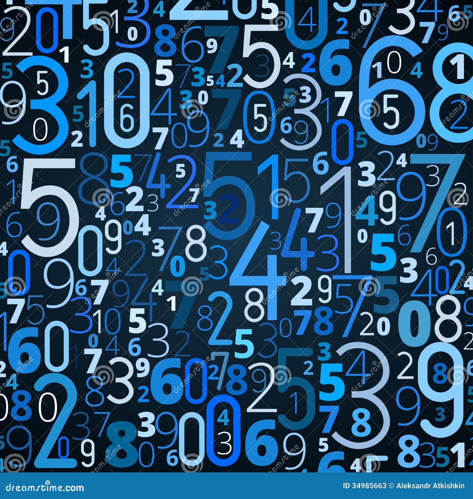 Vector Background from Numbers Stock Vector - Illustration of computer ...