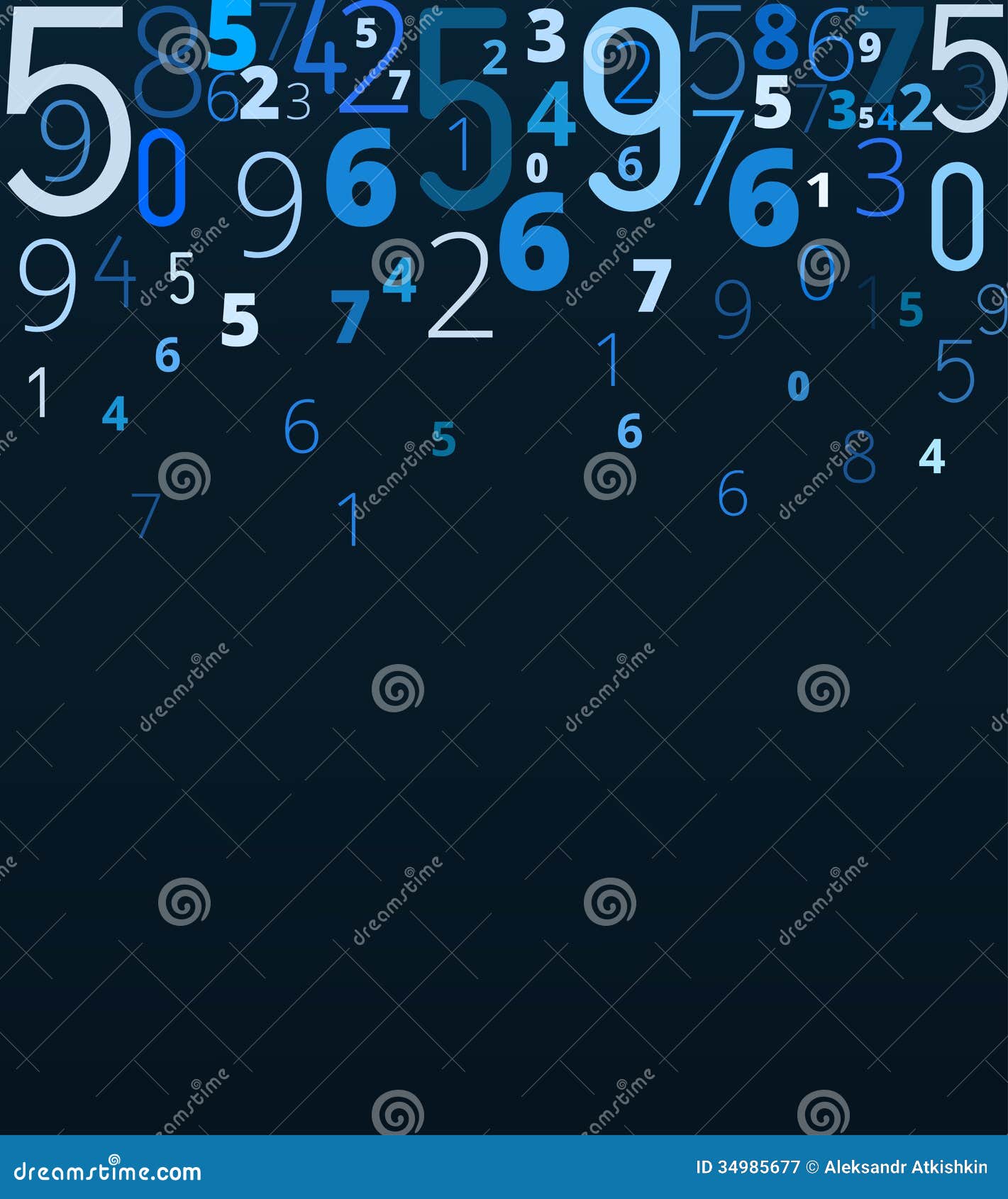 Vector Background from Numbers Stock Vector - Illustration of math ...