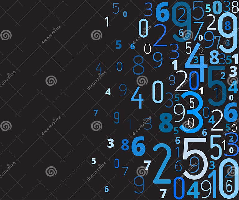Vector Background from Numbers Stock Vector - Illustration of ...