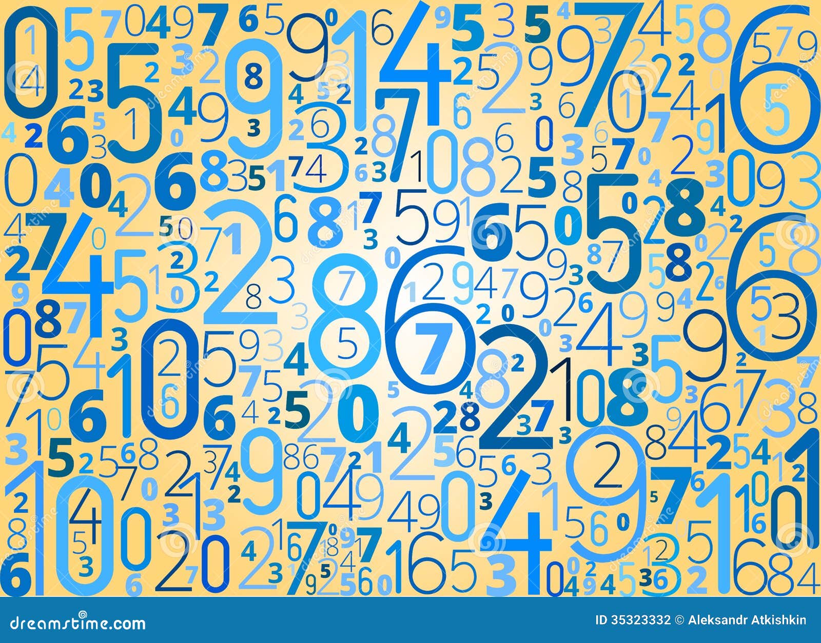 Vector Background from Numbers Stock Vector - Illustration of algorithm ...
