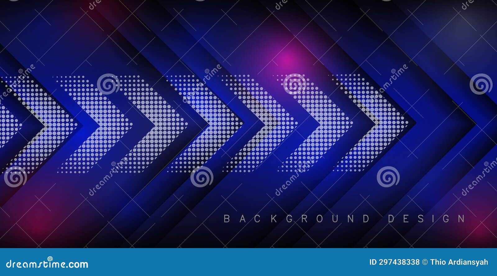 Vector Background Overlapping Arrows on Space for Text and Message ...