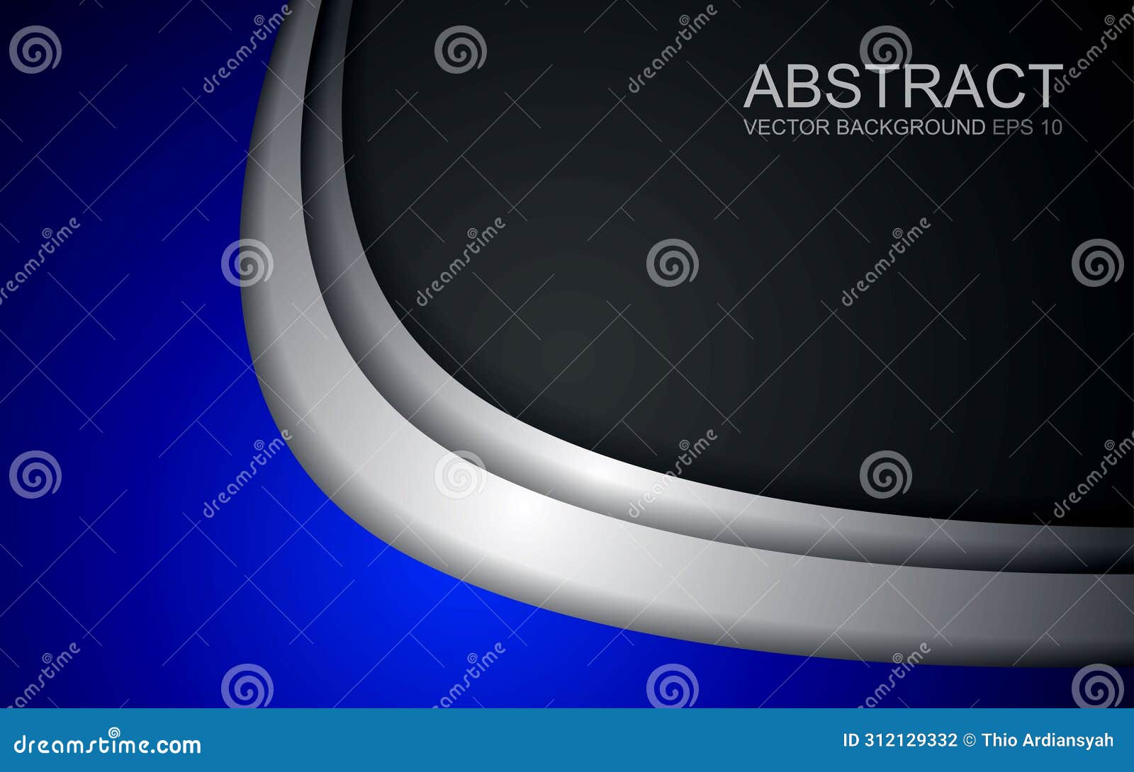 Vector Background of Overlapping Curves with Space for Text Design ...