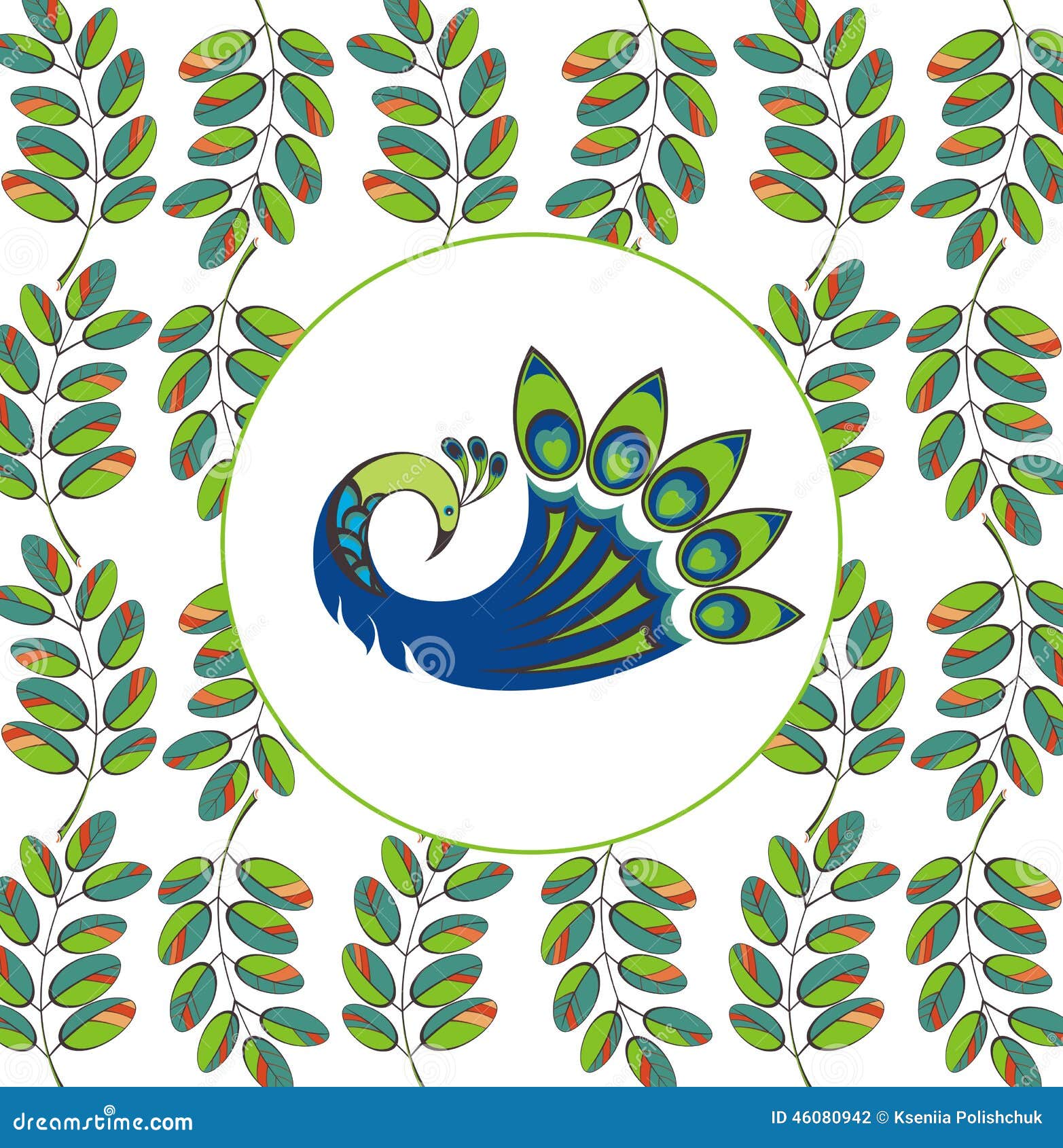 Vector background. Peacock stock vector. Illustration of decoration ...