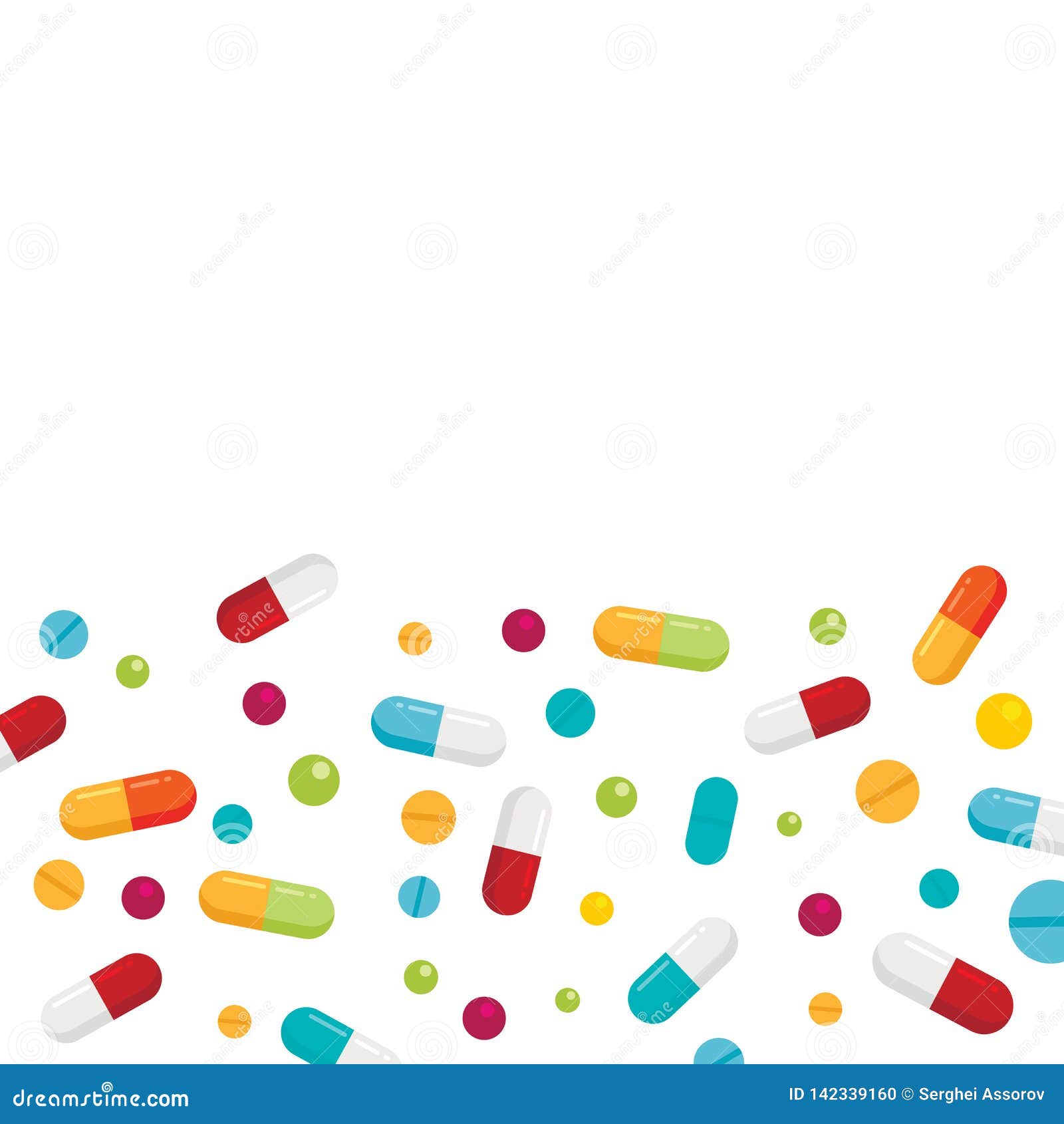 Vector Background with Pharmaceutical Elements Stock Vector ...