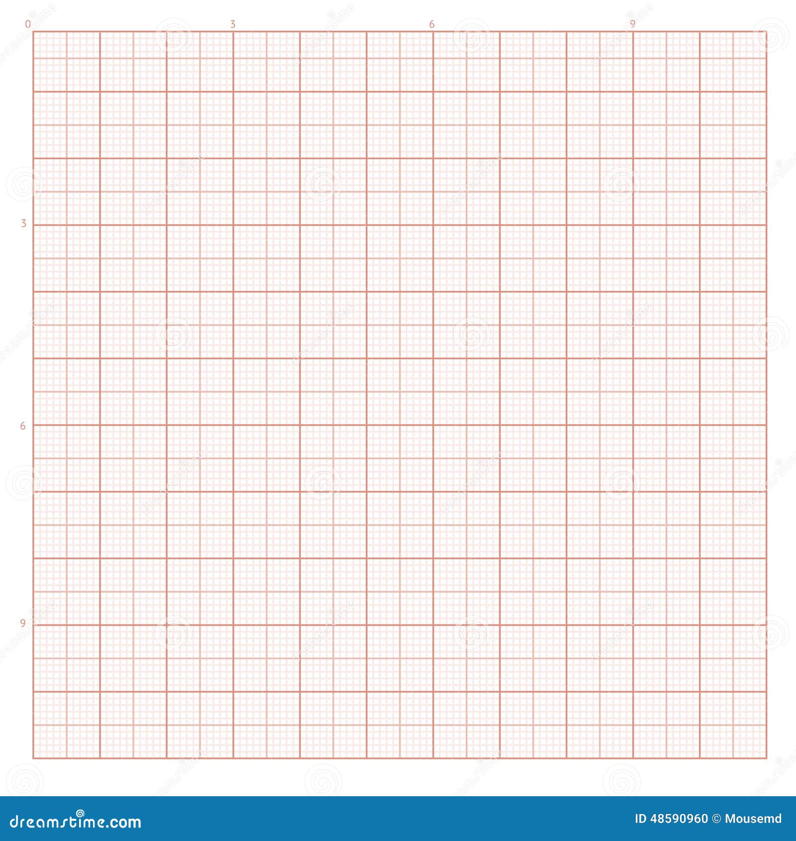 Vector Background With Red Graph Paper | CartoonDealer.com #48590960
