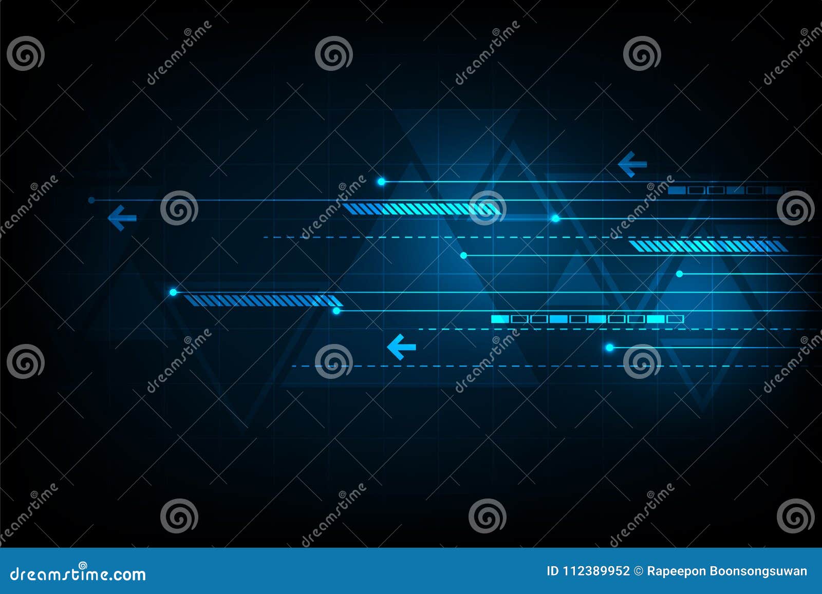 Vector Background Representing Digital Movement. Stock Vector ...