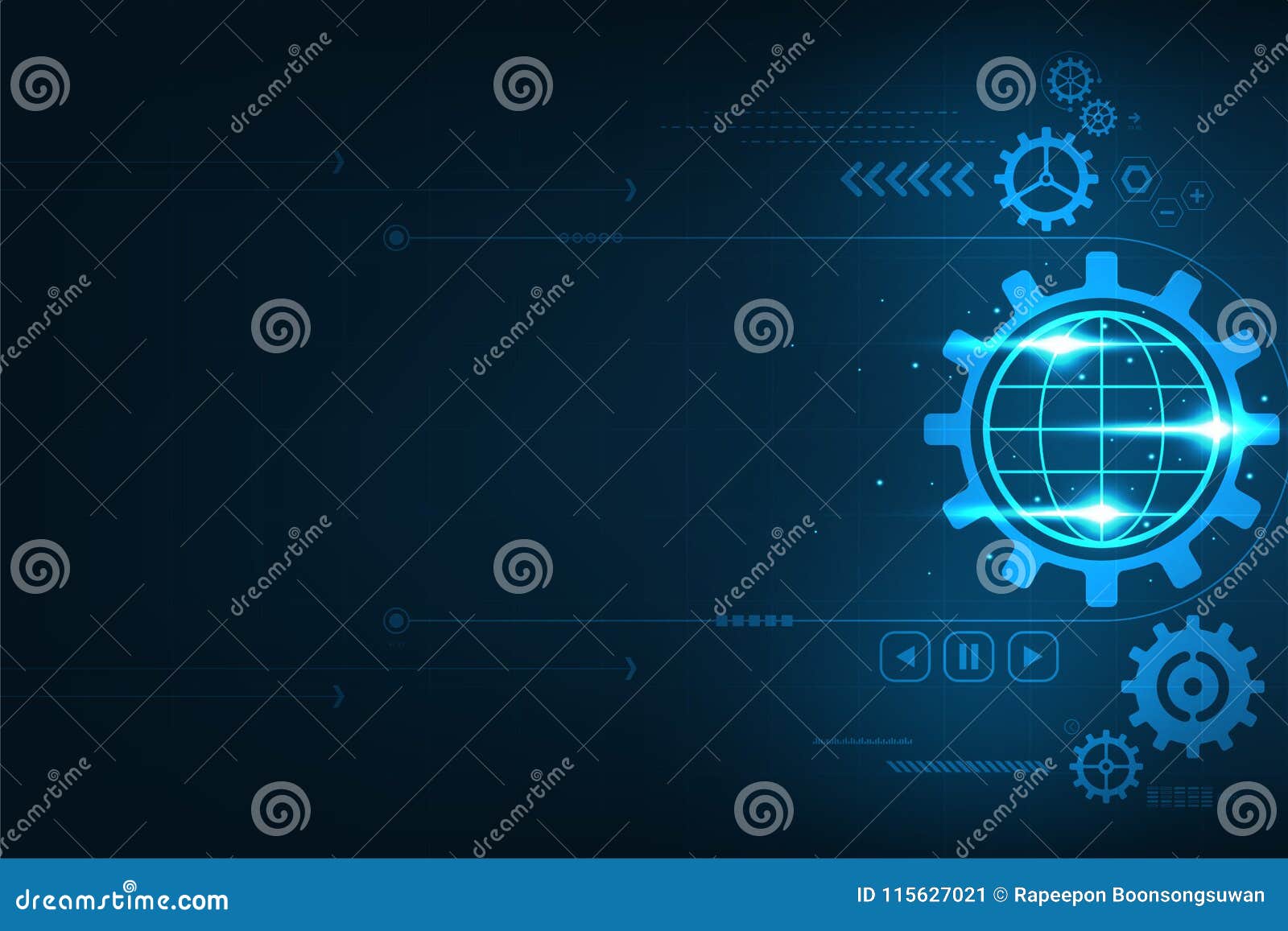 Vector Background Representing the Technology that Drives the World ...