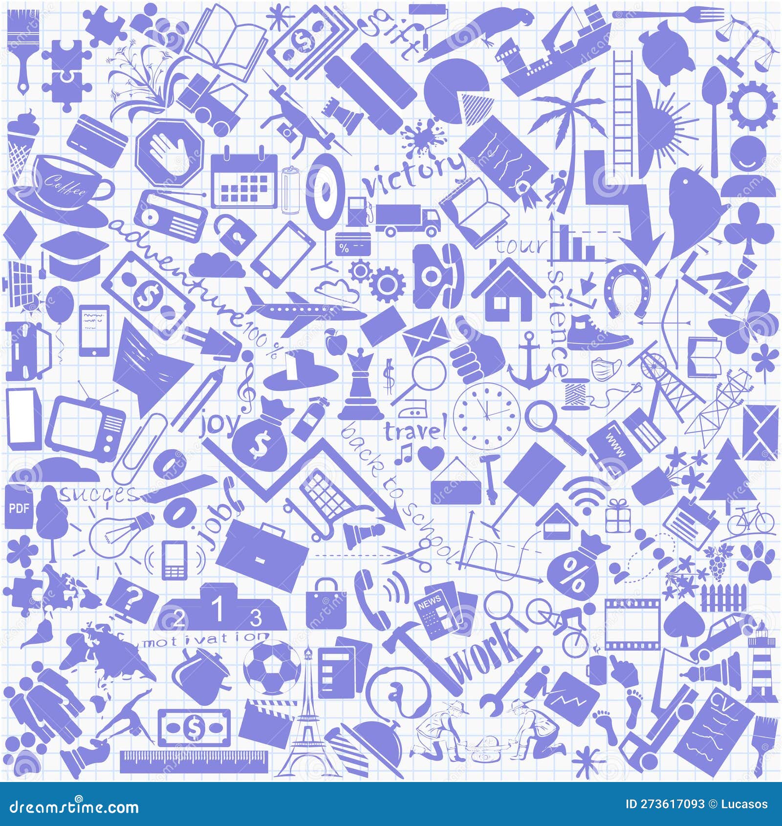 Work and travel concept stock vector. Illustration of college - 273617093