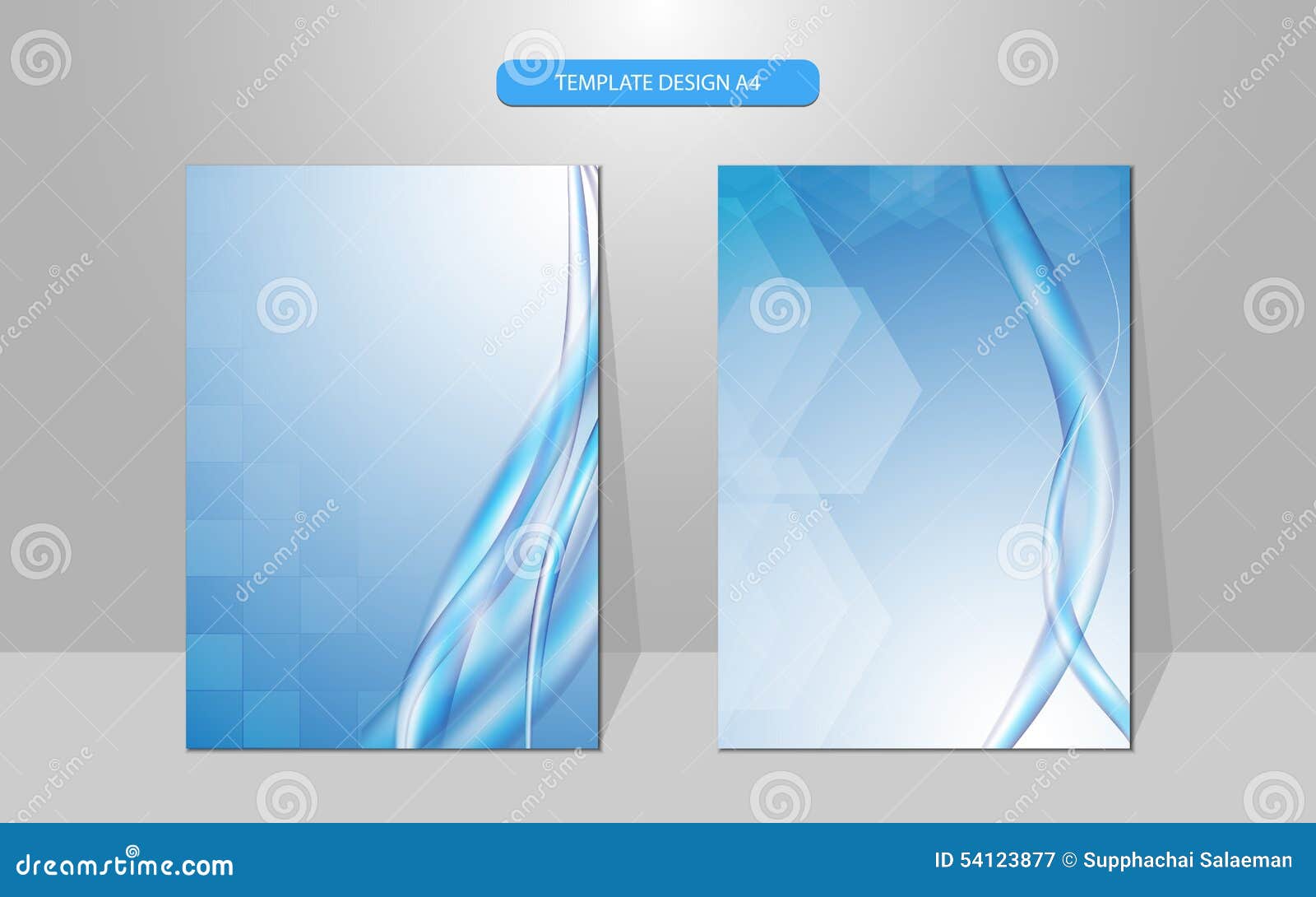 Vector Background Science Concept Water Wave Cover Design Stock Vector ...