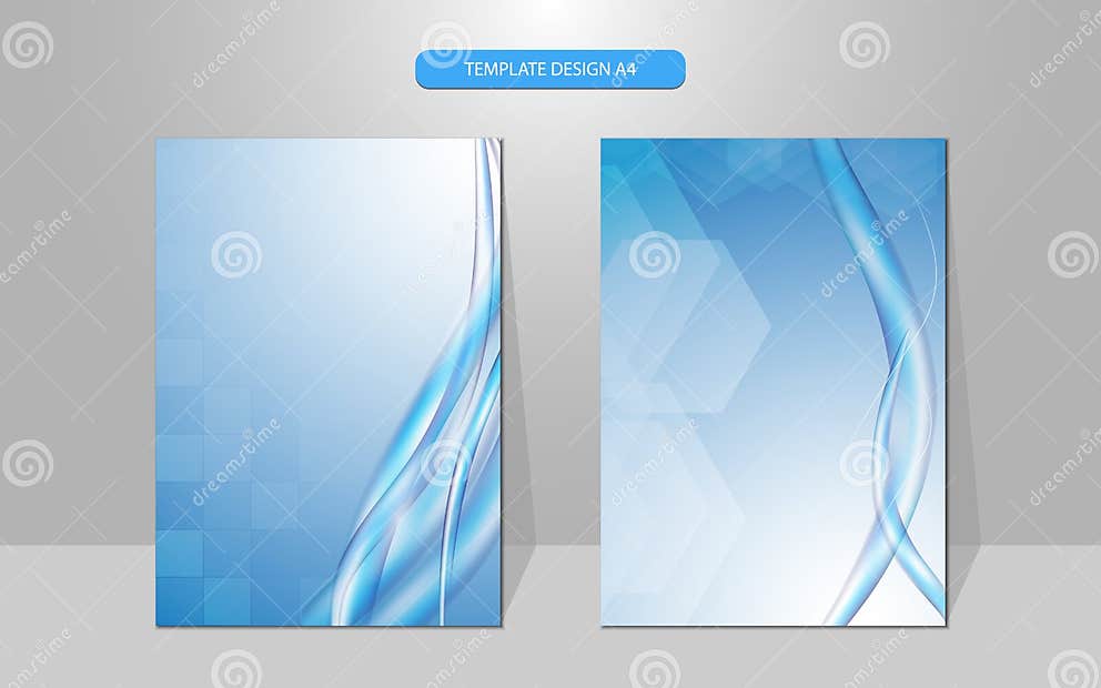 Vector Background Science Concept Water Wave Cover Design Stock Vector ...