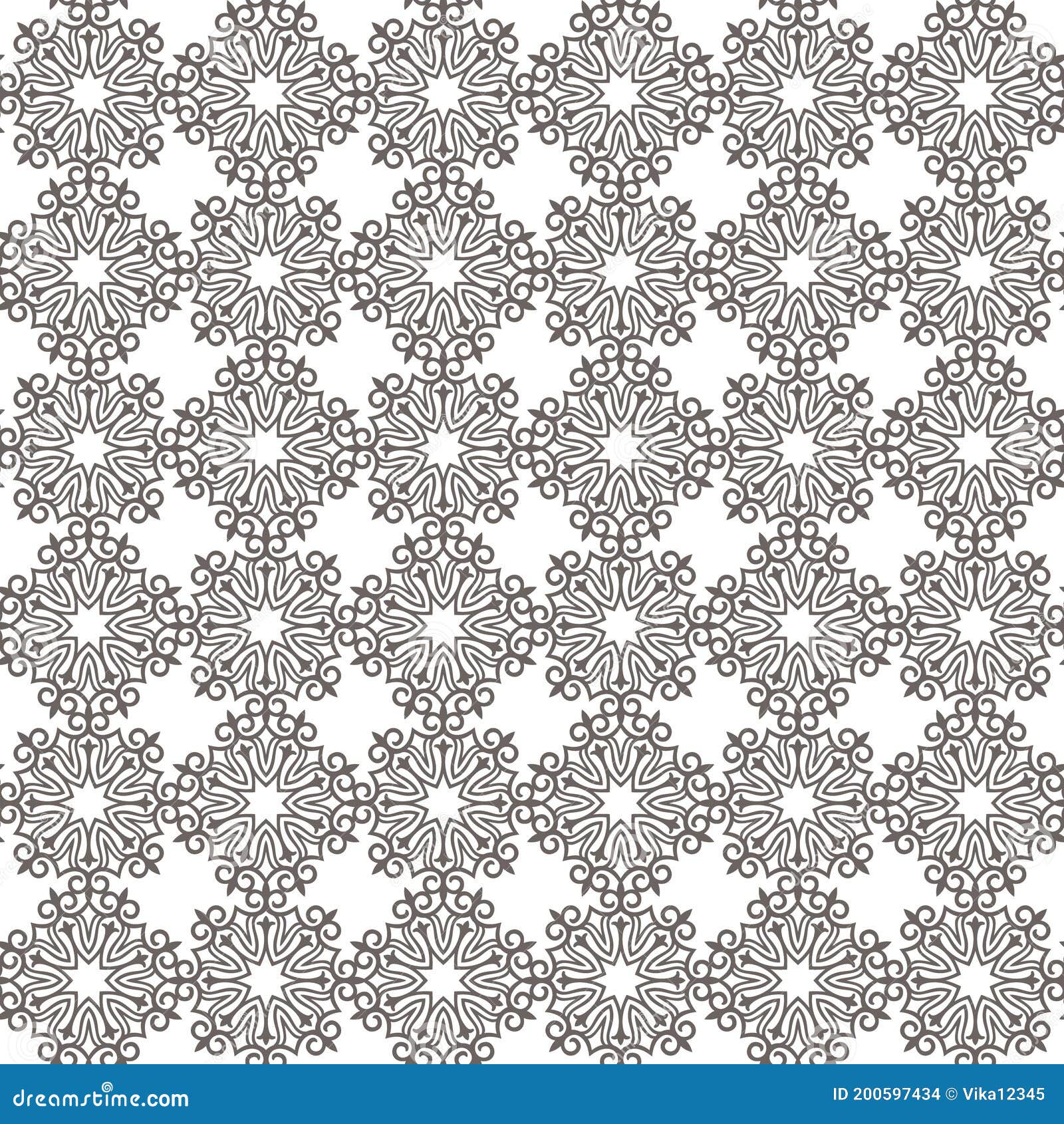 Vector Background Seamless Central Asian Pattern Stock Vector ...