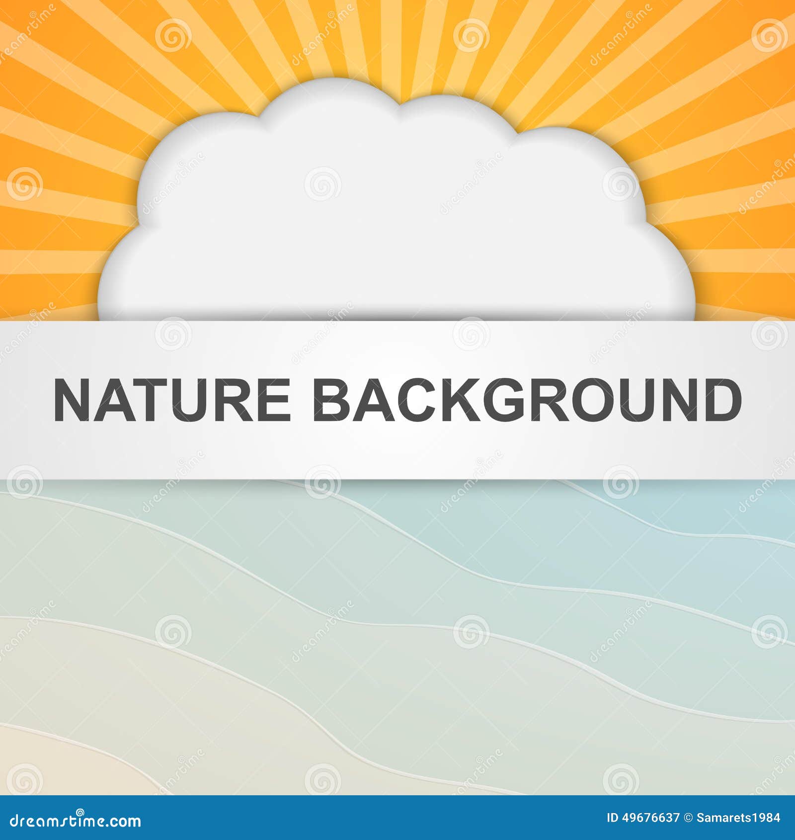 Vector Background Set. Summer Theme. Stock Vector - Illustration of ...