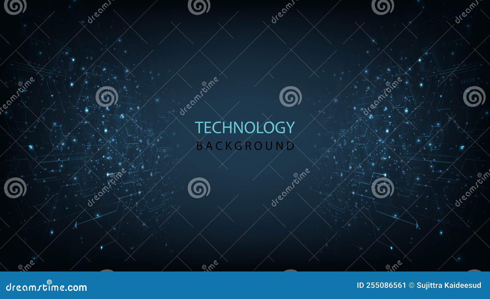 Vector Background Shows the Innovation of Technology Design. Stock ...