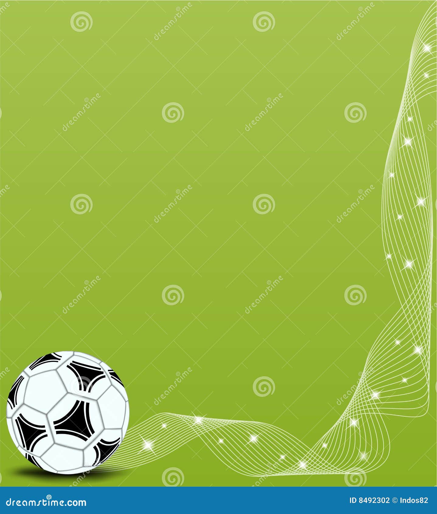 Vector Background with Soccer Ball Stock Vector - Illustration of ...