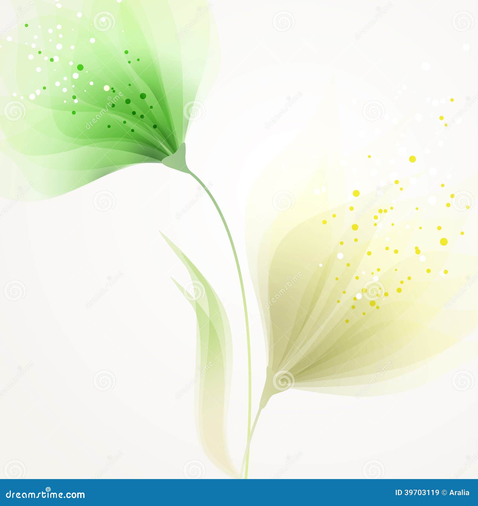 Vector Background with Soft Flowers Stock Vector - Illustration of ...