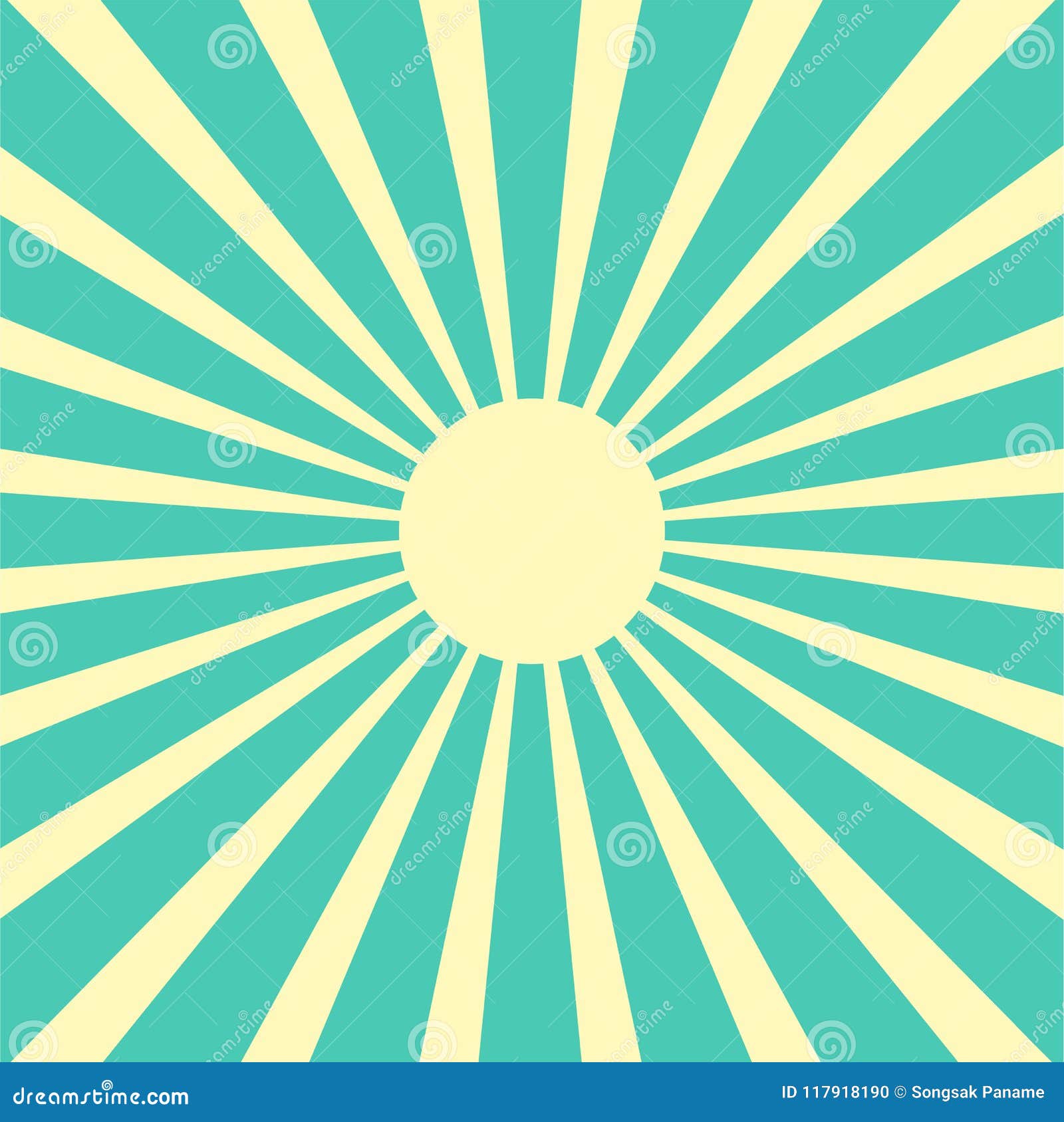 Sunrays retro vector stock vector. Illustration of radiate - 117918190