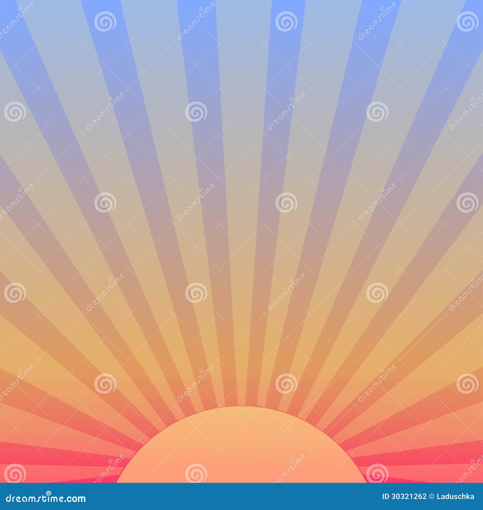 Vector Background With Sunrise. Stock Vector - Illustration of sunrise ...