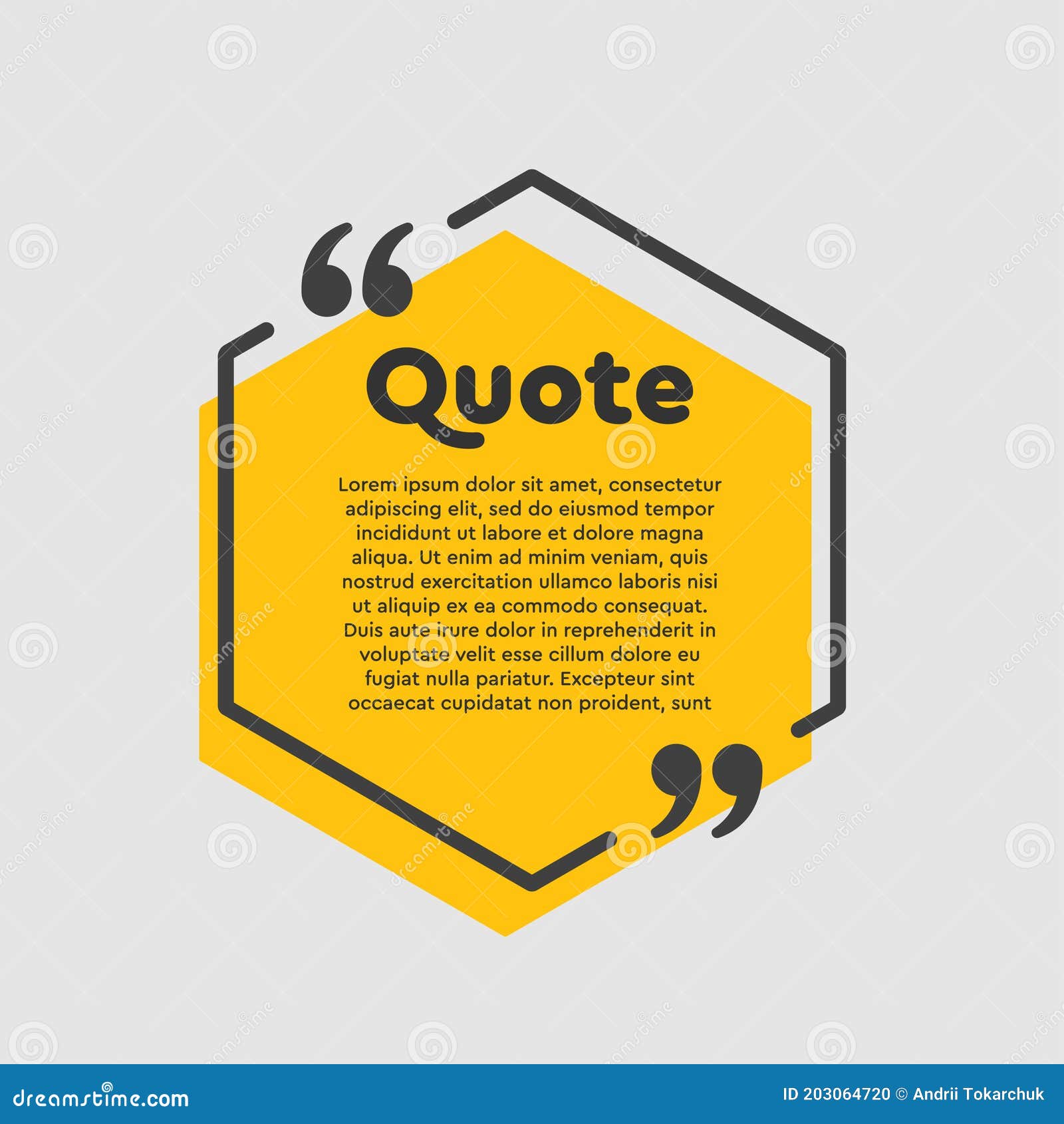 Quote Hex Text with Bracket, Vector Background Stock Vector ...