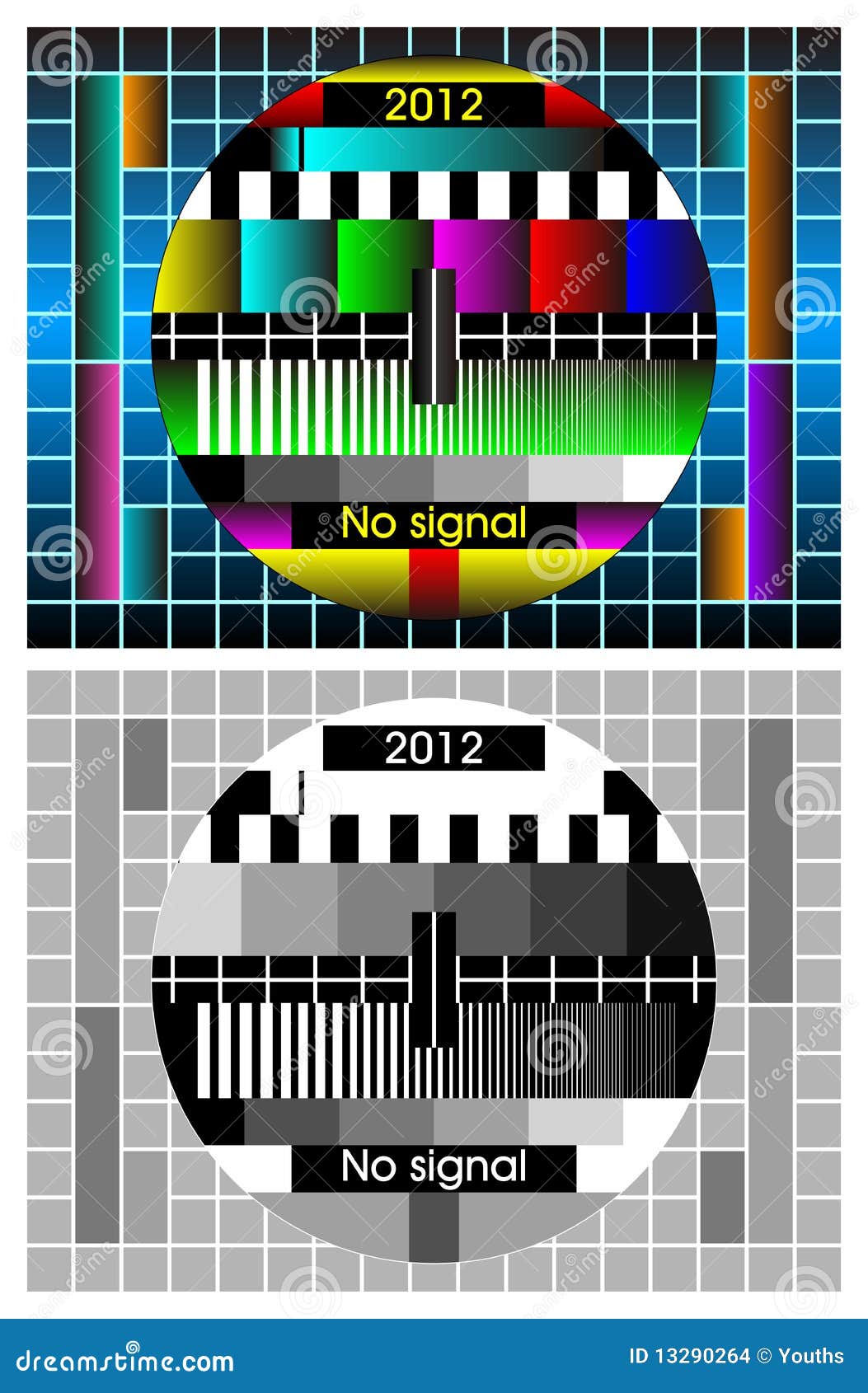 Vector Background -Test Tv Screen Stock Vector - Illustration of colors ...