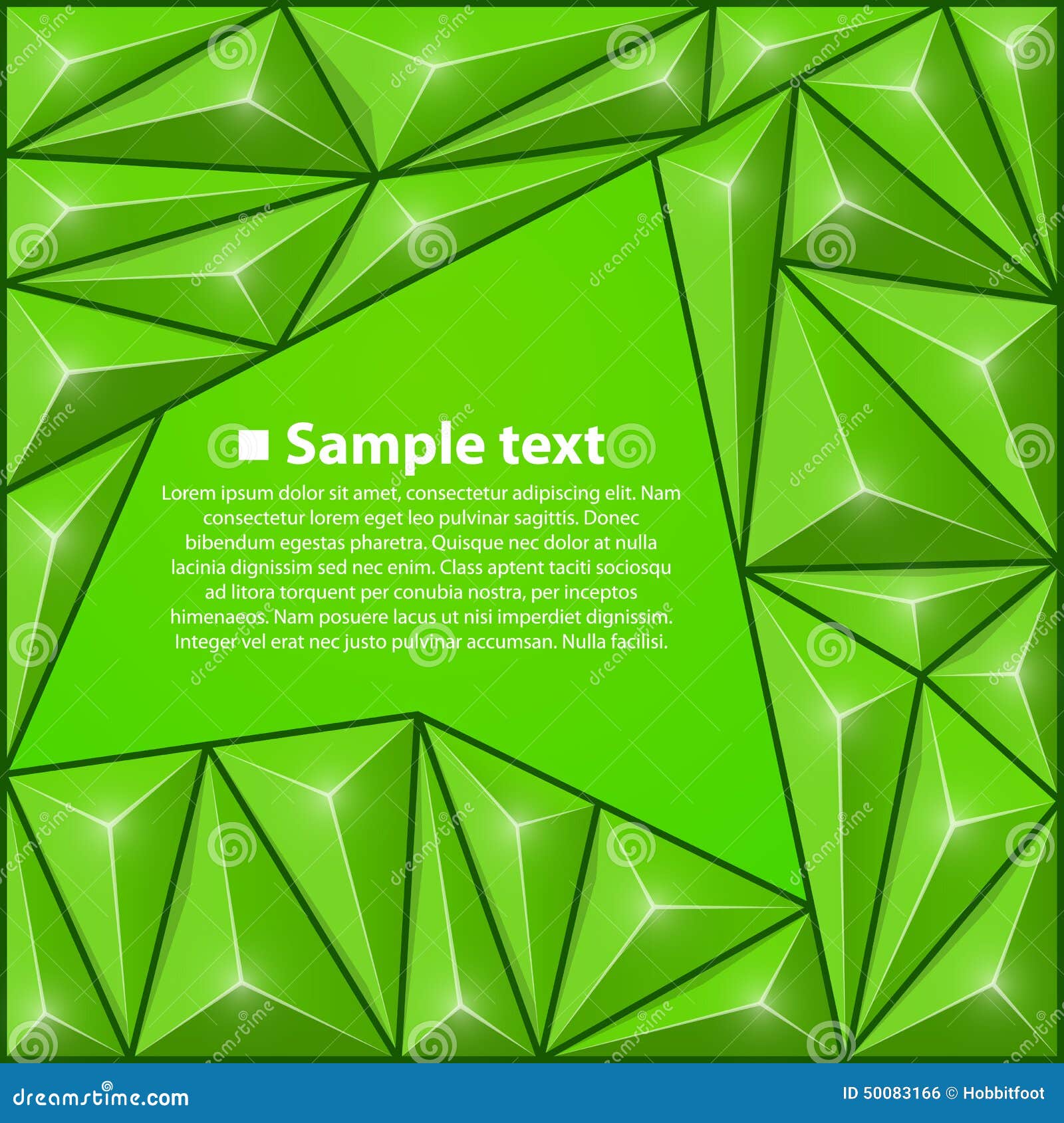 Vector Background with Triangles. Green Stock Vector - Illustration of ...