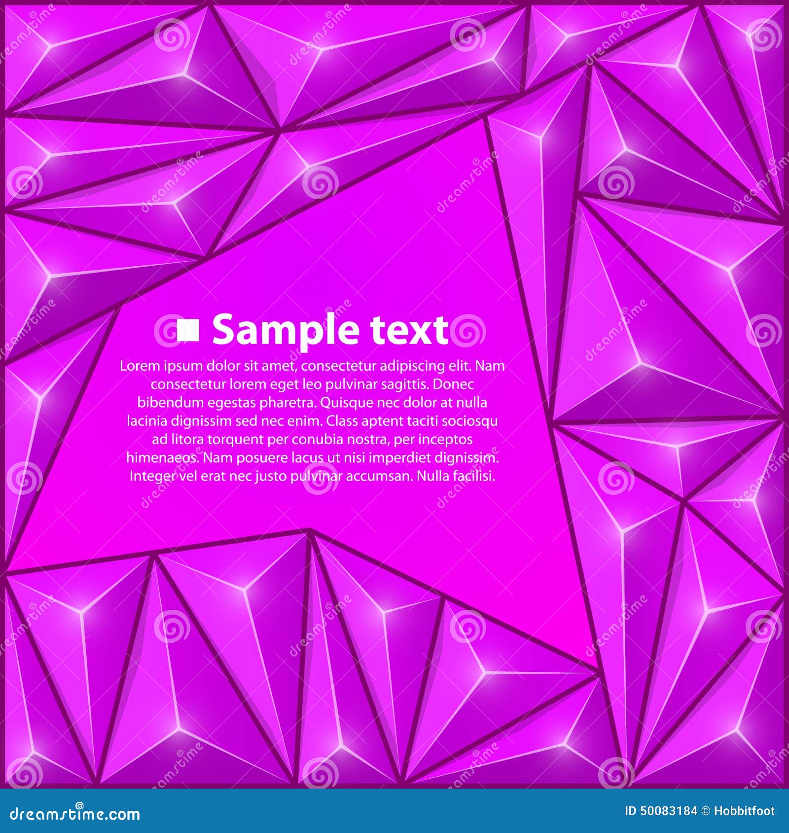 Vector Background with Triangles. Purple Stock Vector - Illustration of ...