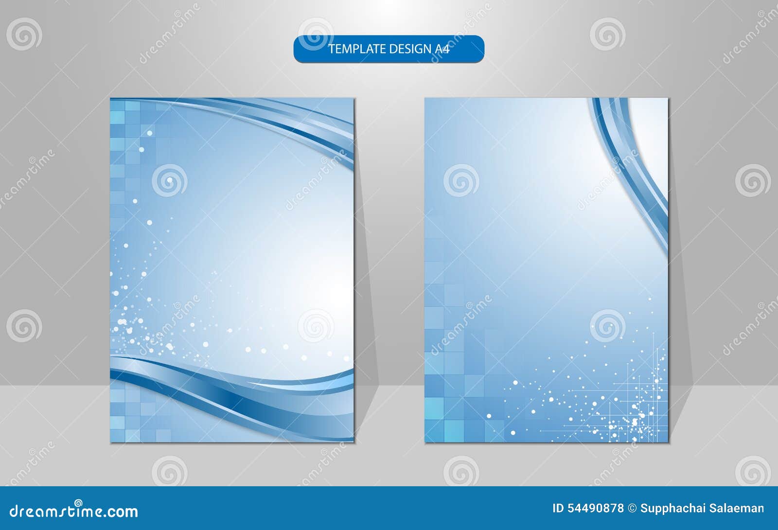 Vector Background Wave and Rectangle Pattern Cover Design Stock Vector ...