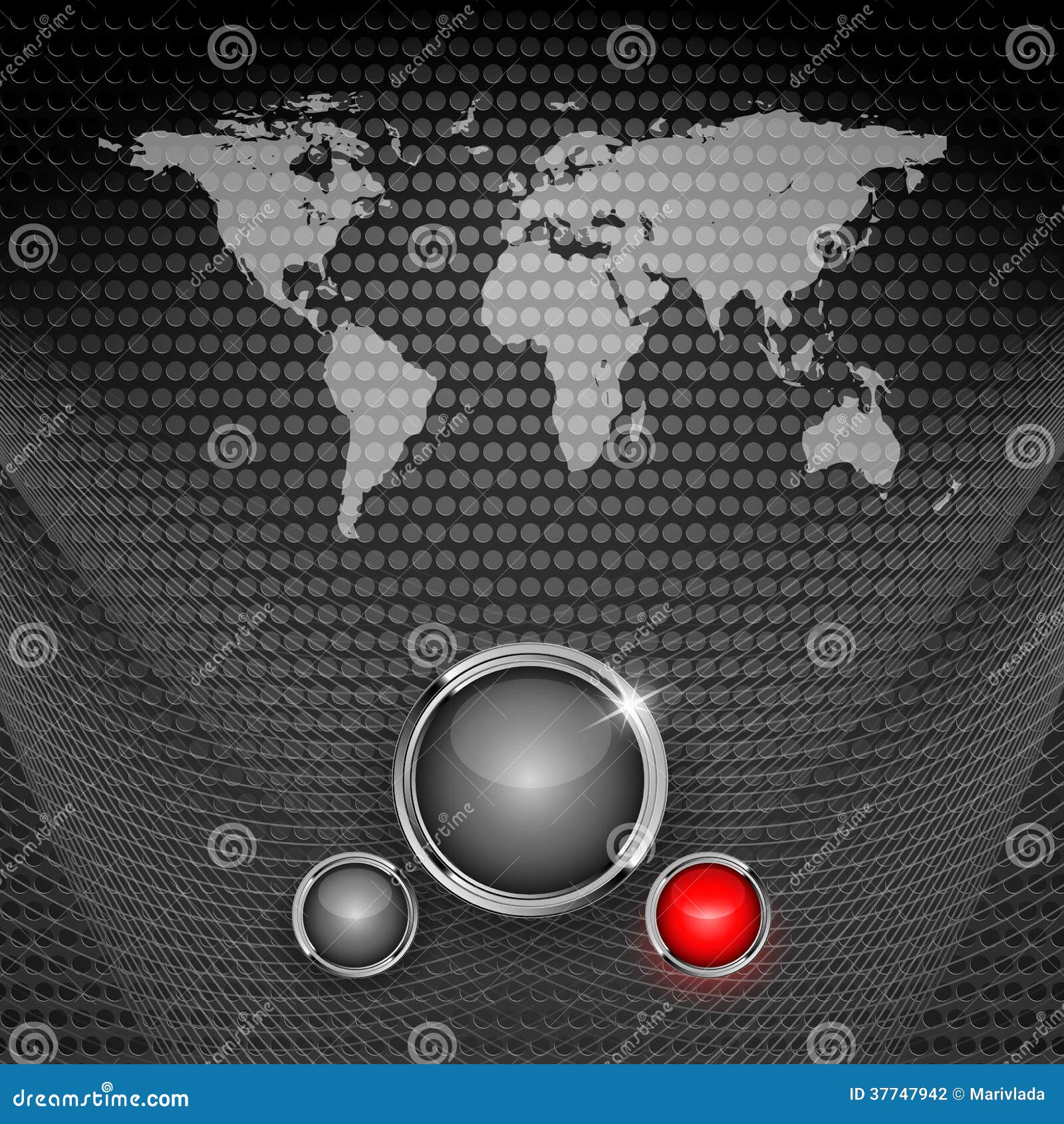 Vector Background with World Map Stock Vector - Illustration of ...