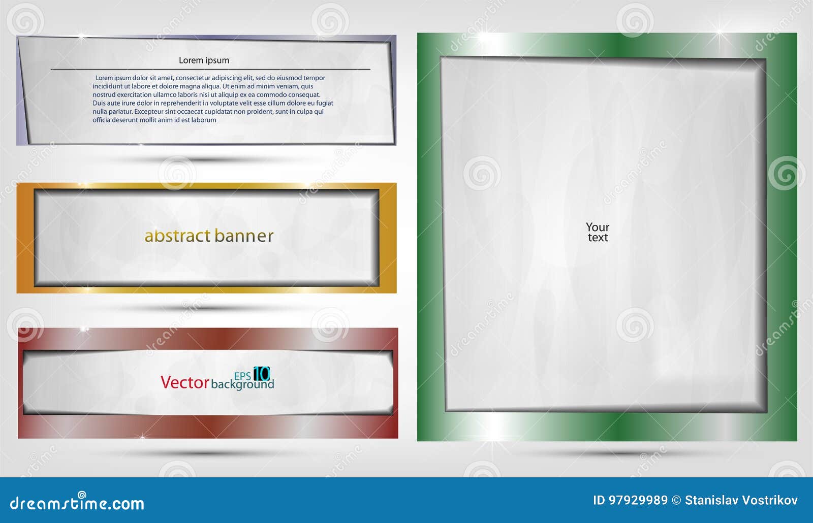 Vector Backgrounds, Banners and Header Stock Vector - Illustration of ...