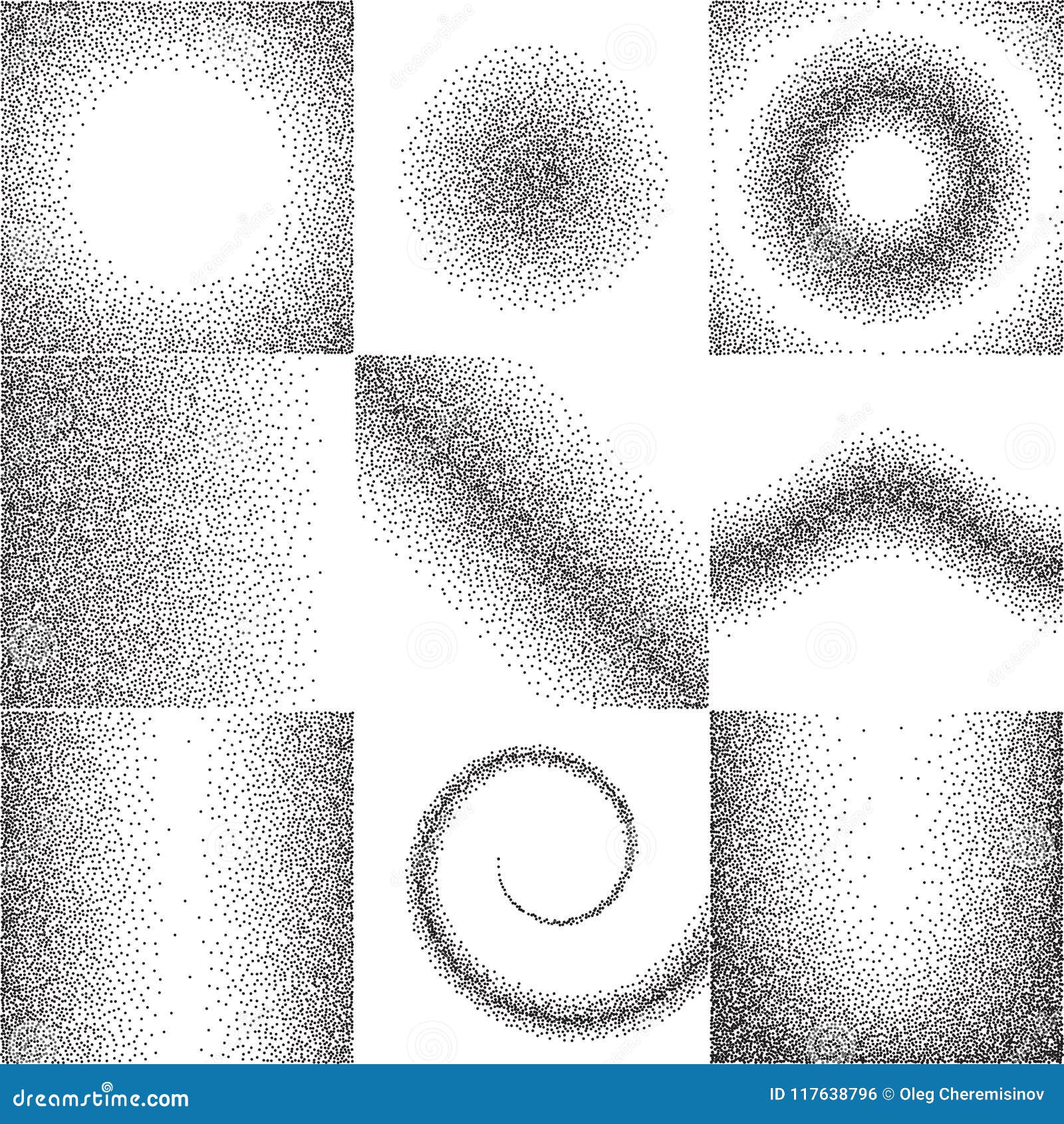 Vector Backgrounds Set. Gradient Grain Grunge Textures. Stock Vector ...