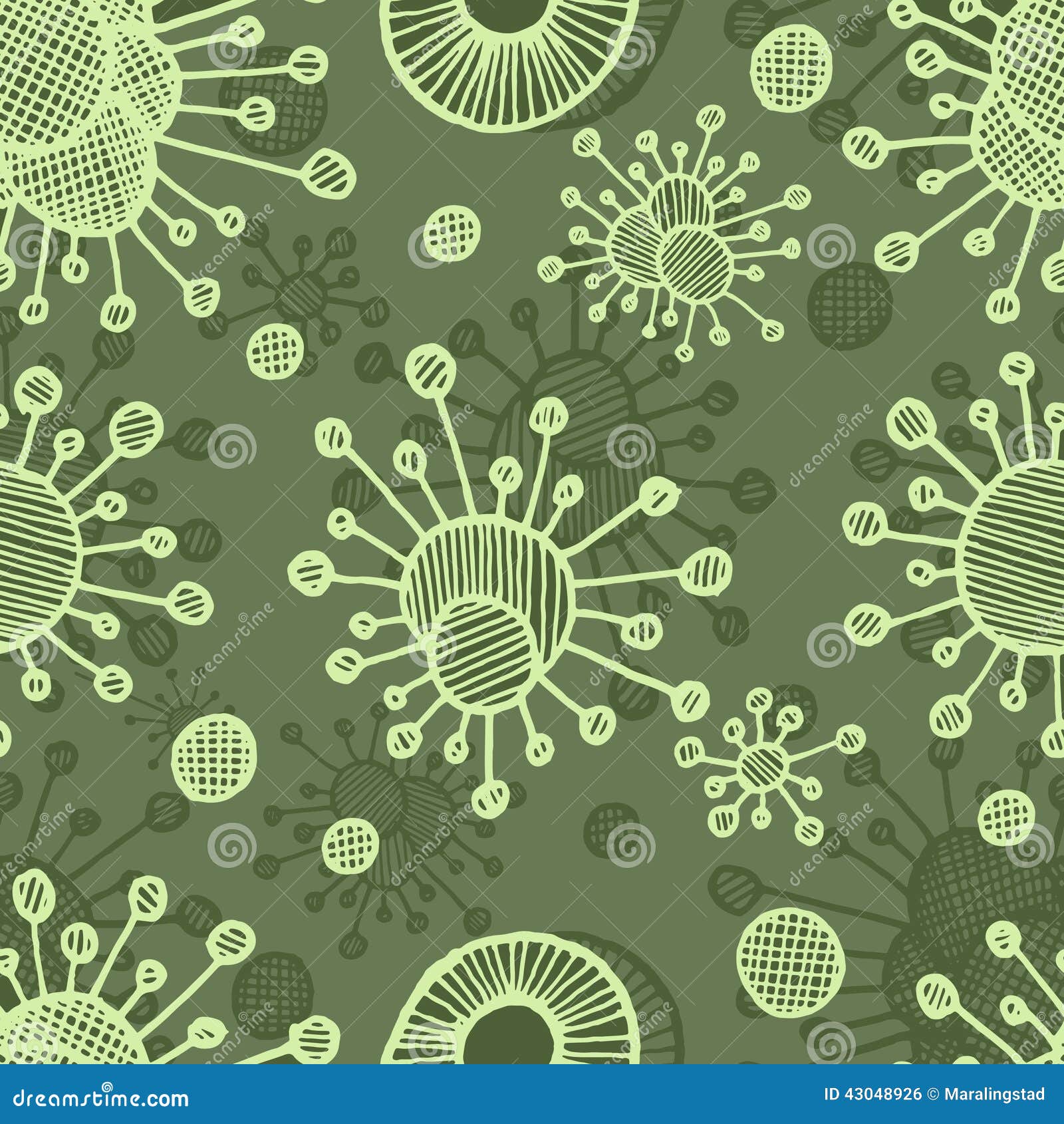 Vector Bacterial Background. Eps10 Stock Vector - Illustration of lines ...